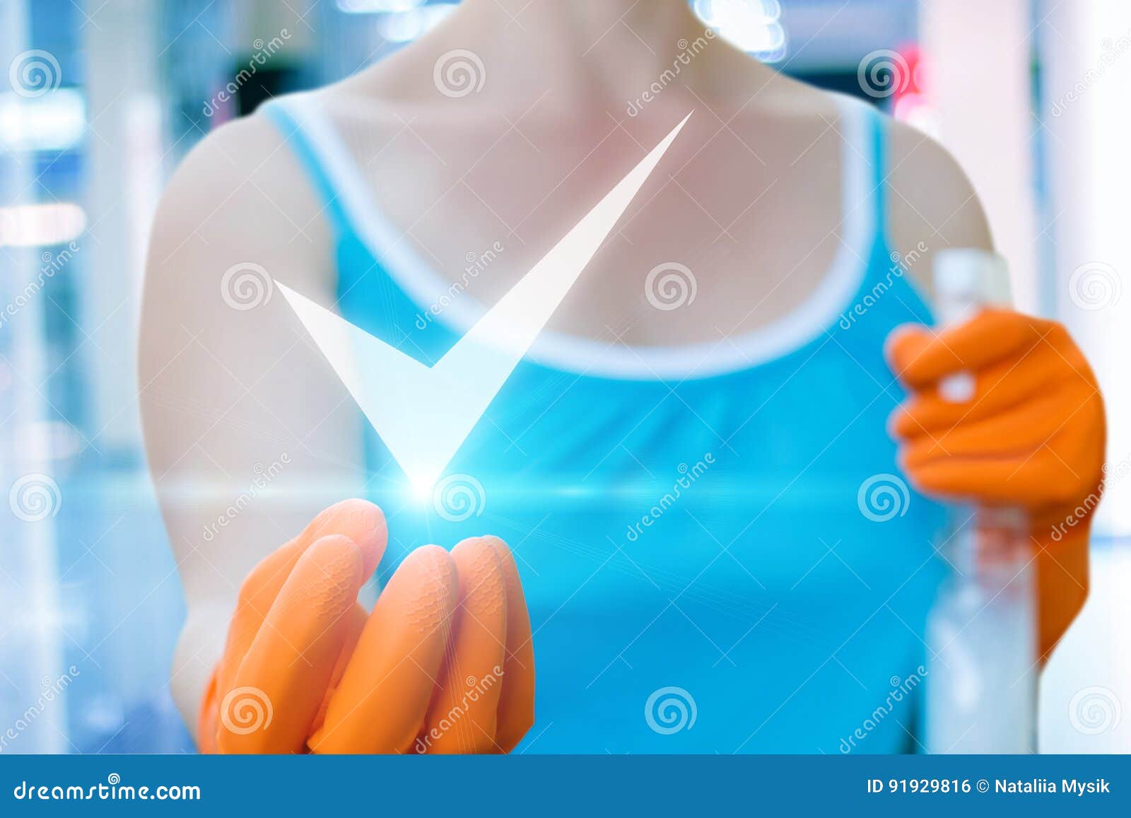 Check Mark As Made Cleaning. Stock Photo - Image of kitchen, choice ...