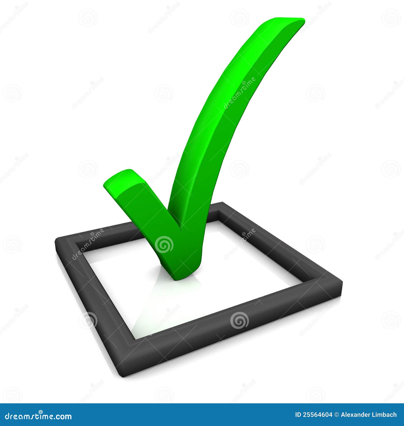 Check mark in box stock illustration. Illustration of symbol - 25564604