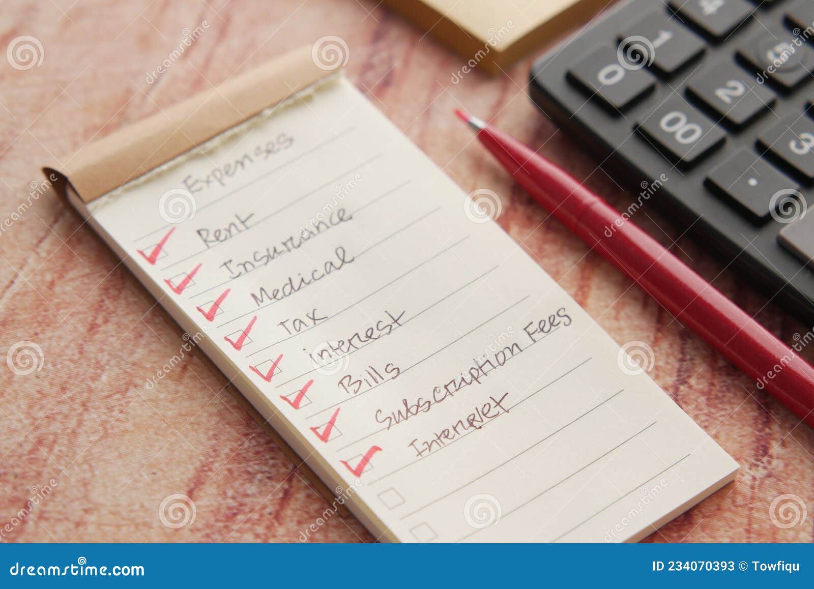 Check Mark on a Check Box on a Paper Stock Image - Image of write ...