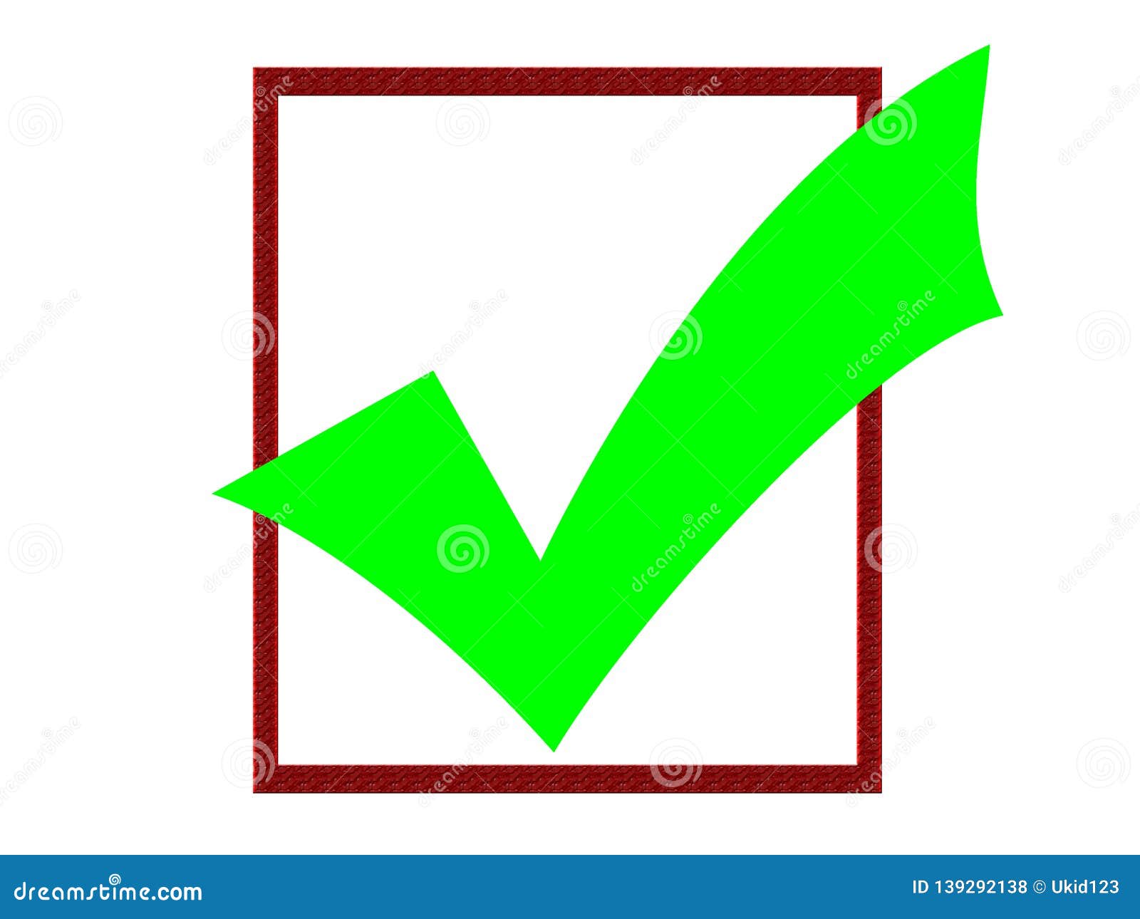 A check mark in the box stock illustration. Illustration of positive ...