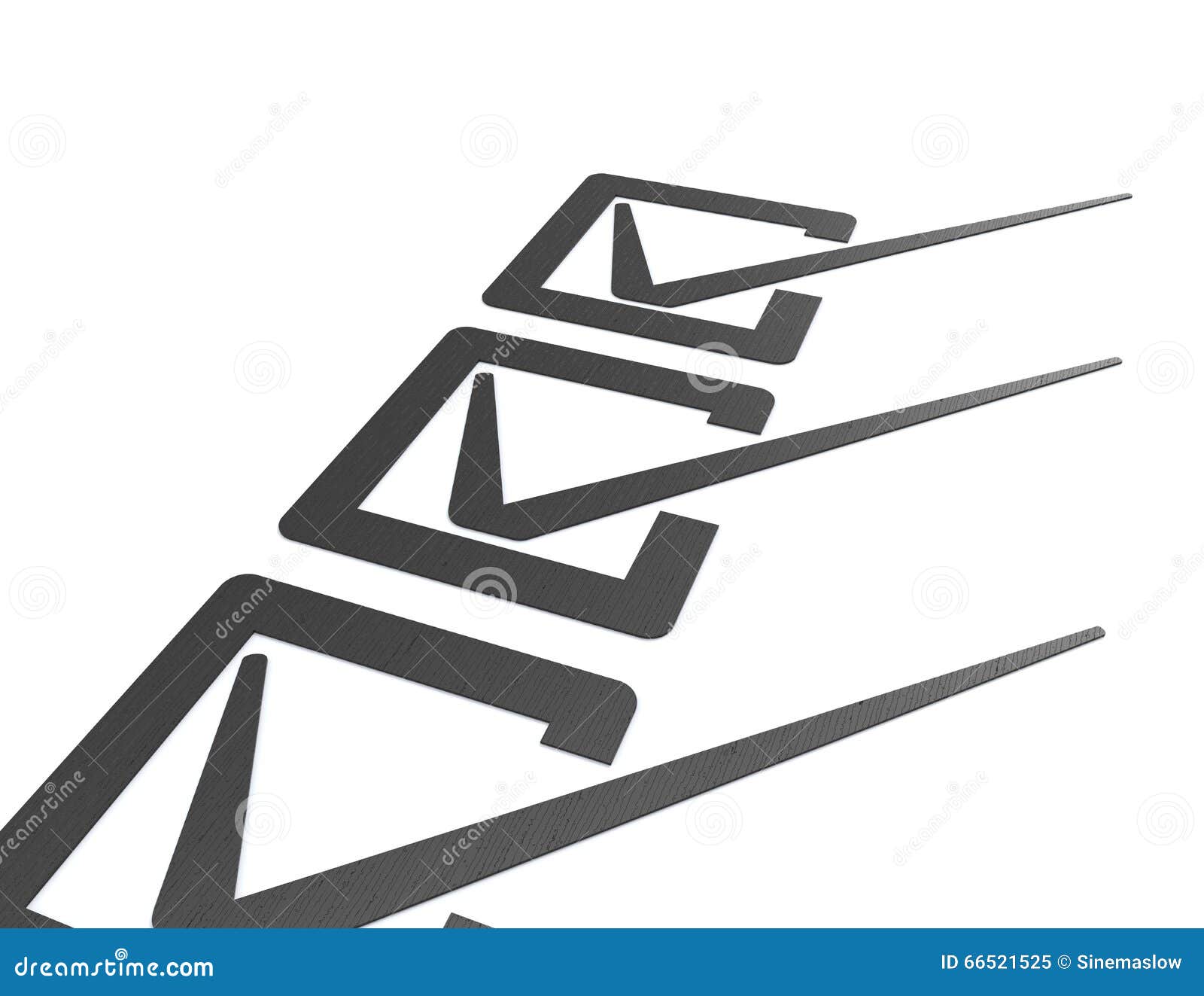 Check Mark and Boxes stock illustration. Illustration of check - 66521525