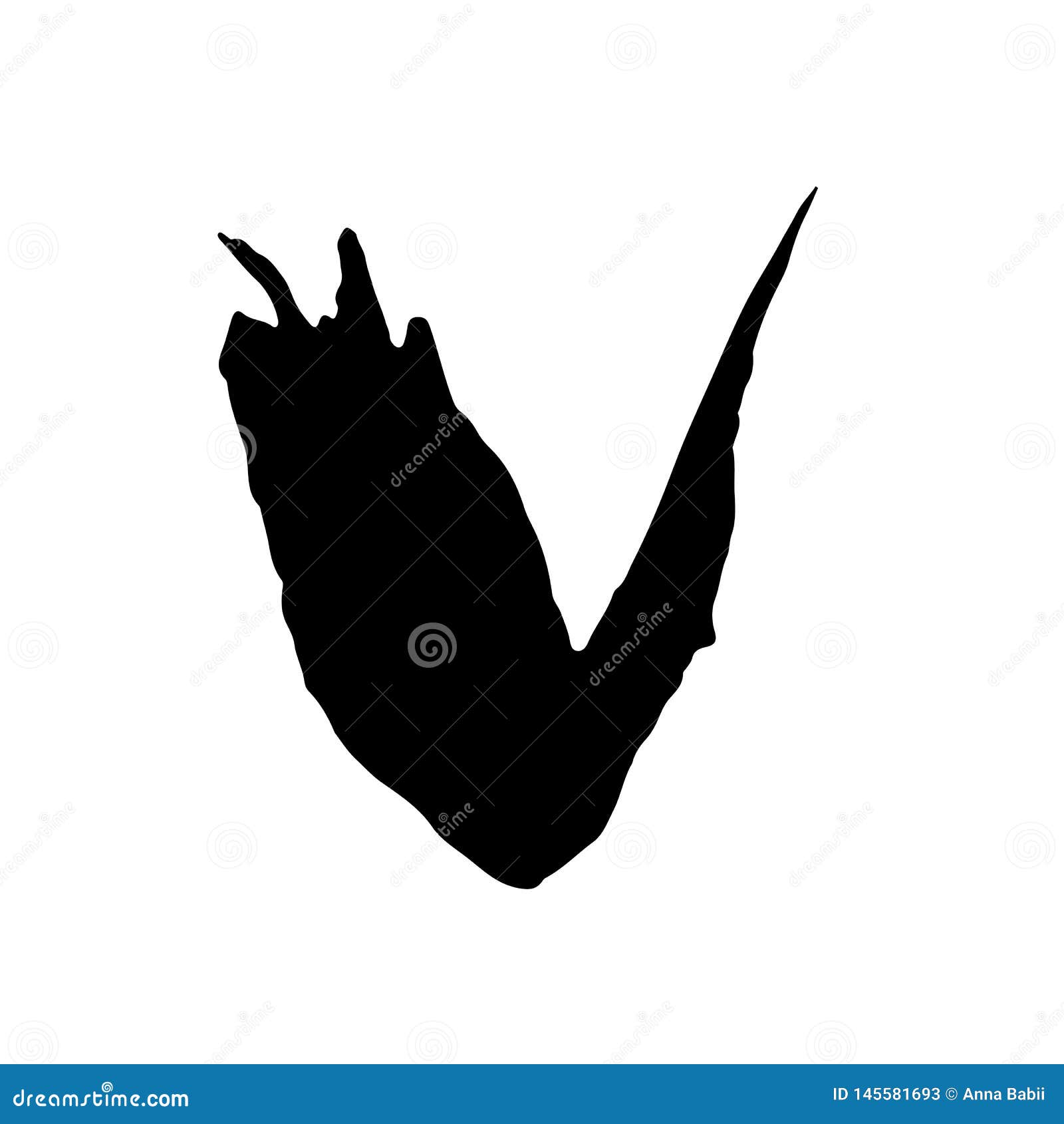 Check Mark. Brush Dry Icon. Vector Illustration. Stock Vector ...