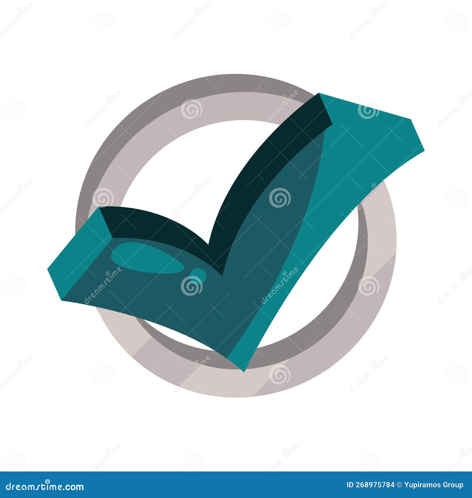 Check mark button stock vector. Illustration of choose - 268975784