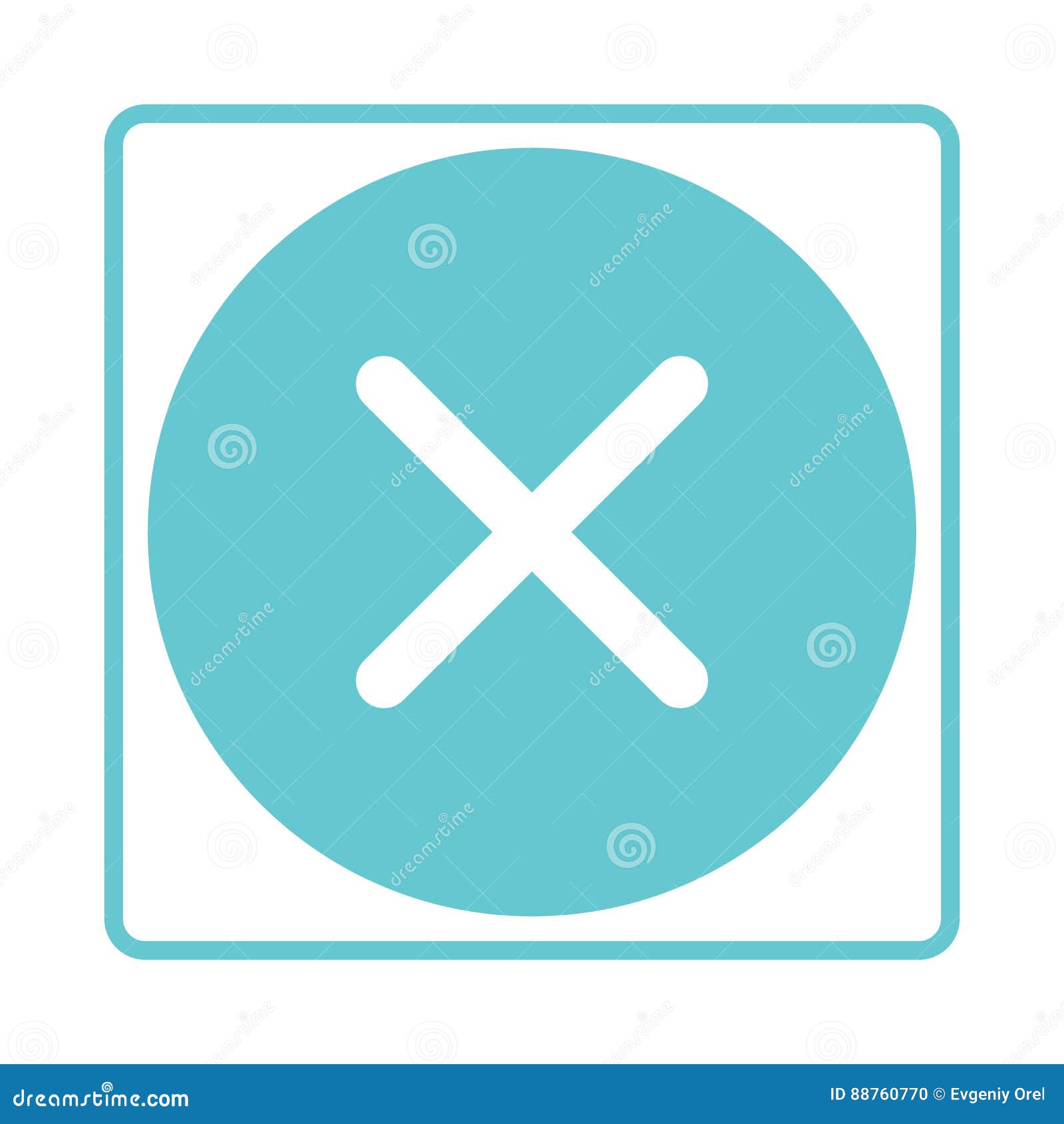 Check Mark Buttons. No, Reject, Negativity. Vector Illustration. Stock ...
