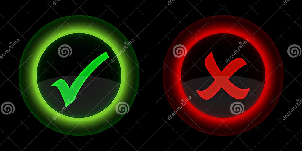 Check Mark Buttons. Vector Illustration. Stock Vector - Illustration of ...