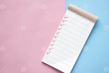 Check Mark on a Check Box on a Paper Stock Image - Image of note ...