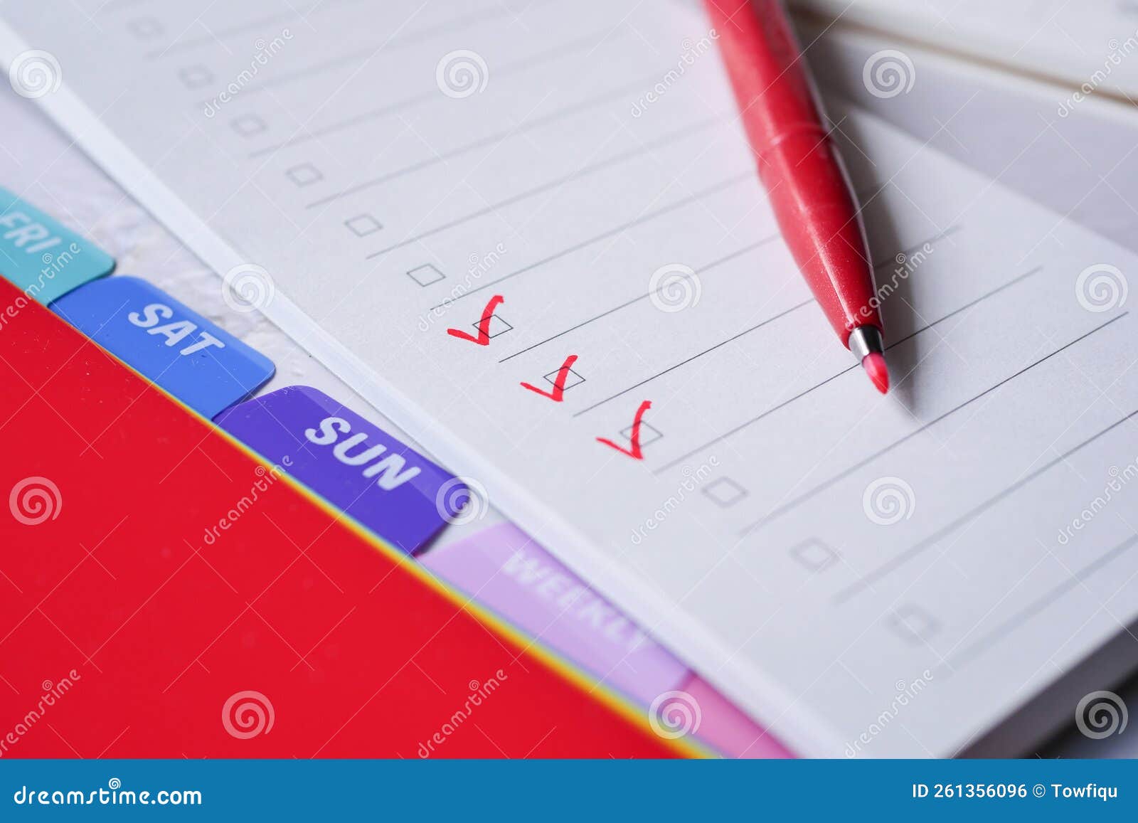 Check Mark on a Check Box on a Paper Stock Photo - Image of page ...