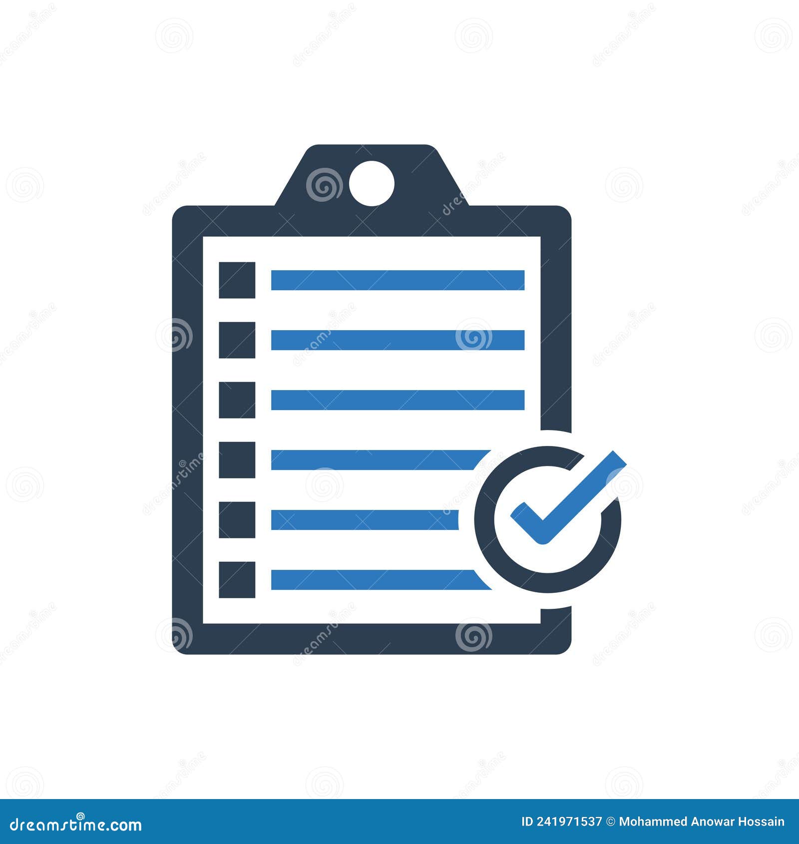 Check mark clipboard icon stock vector. Illustration of document ...