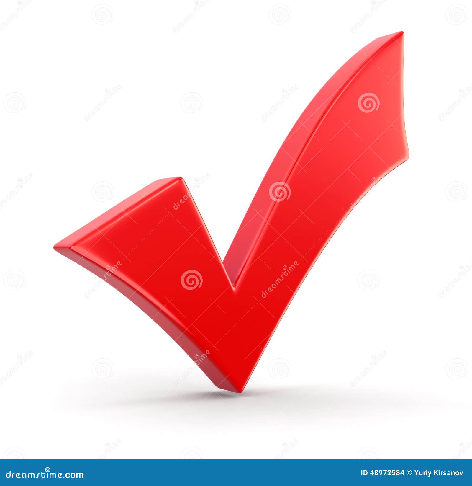 Check Mark (clipping Path Included) Stock Illustration - Illustration ...