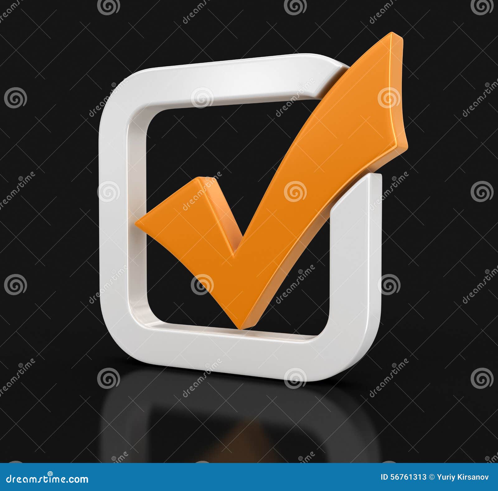 Check Mark (clipping Path Included) Stock Illustration - Illustration ...