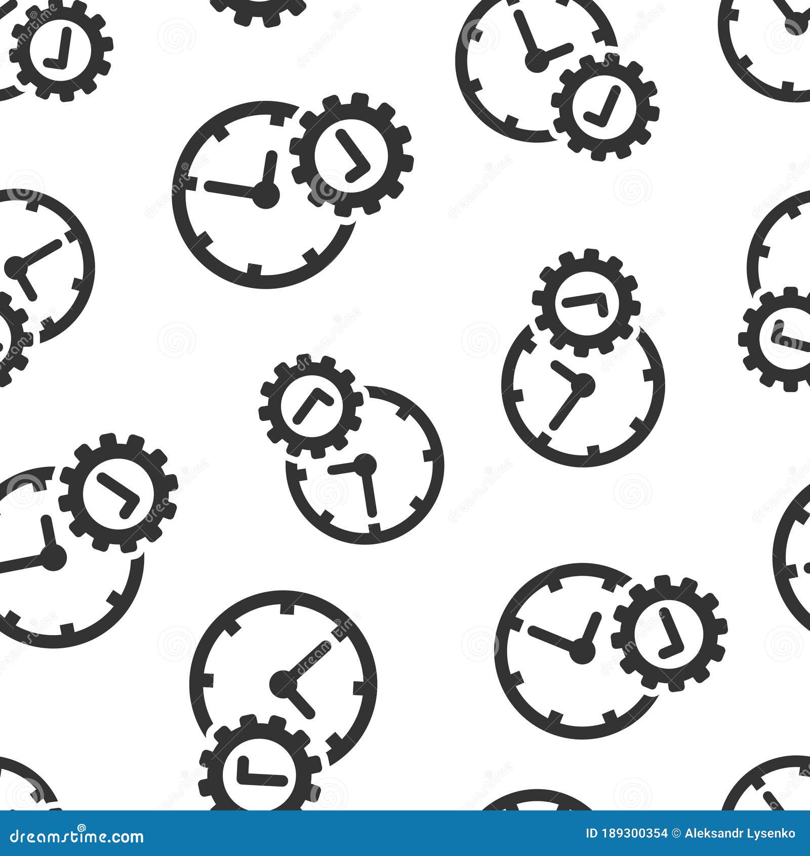 Production Clock Icon, Production Planning Process Vector Illustration ...