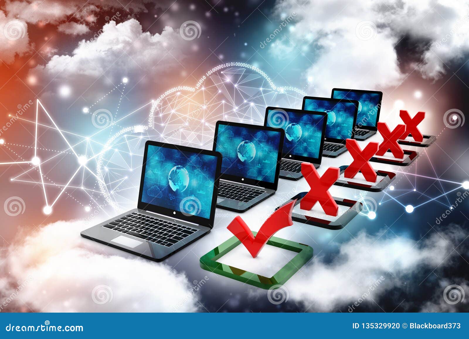 Check 3d Render Icon - Checklist Symbol, Fail Button And Wrong Red ...