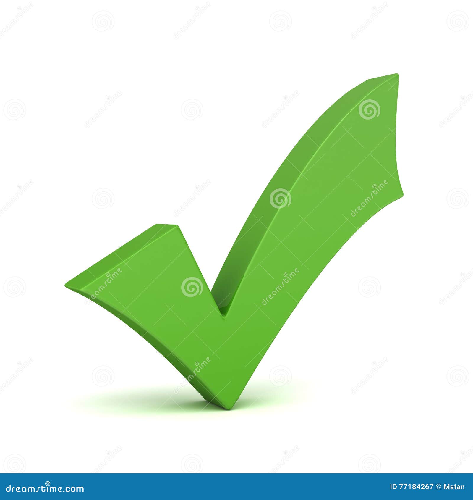 Check Mark Concept 3d Illustration Stock Illustration - Illustration of ...