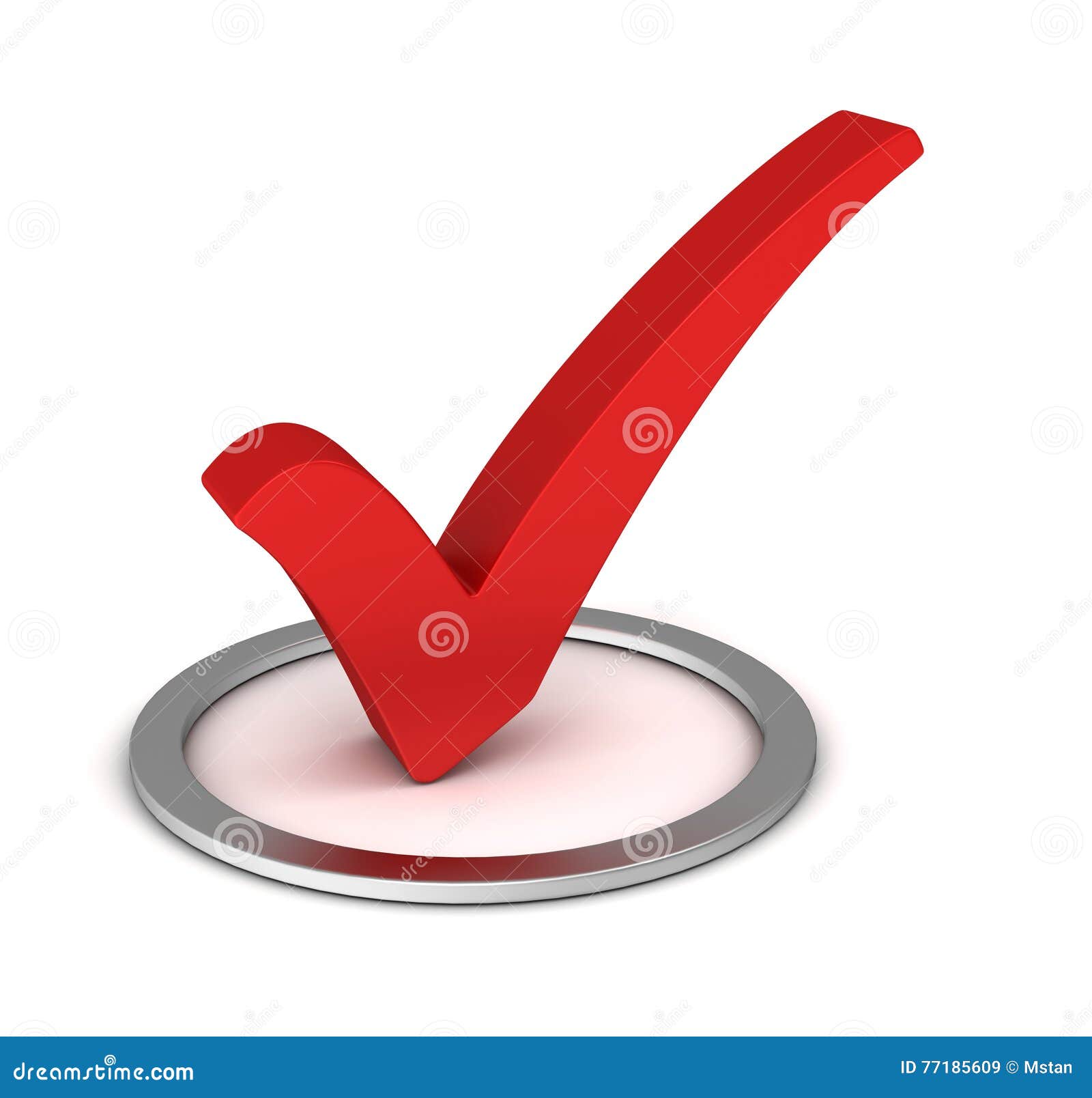 Check Mark Concept 3d Illustration Stock Illustration - Illustration of ...