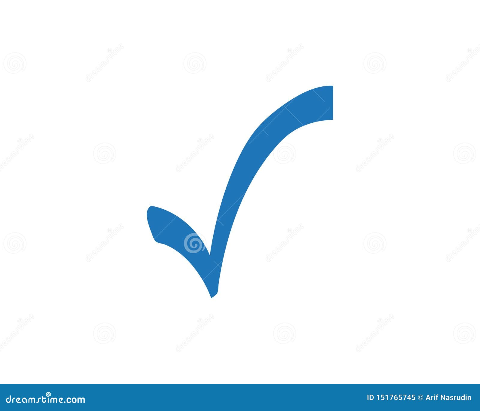 Check Mark Creative Icon Flat Template Vector Stock Vector ...