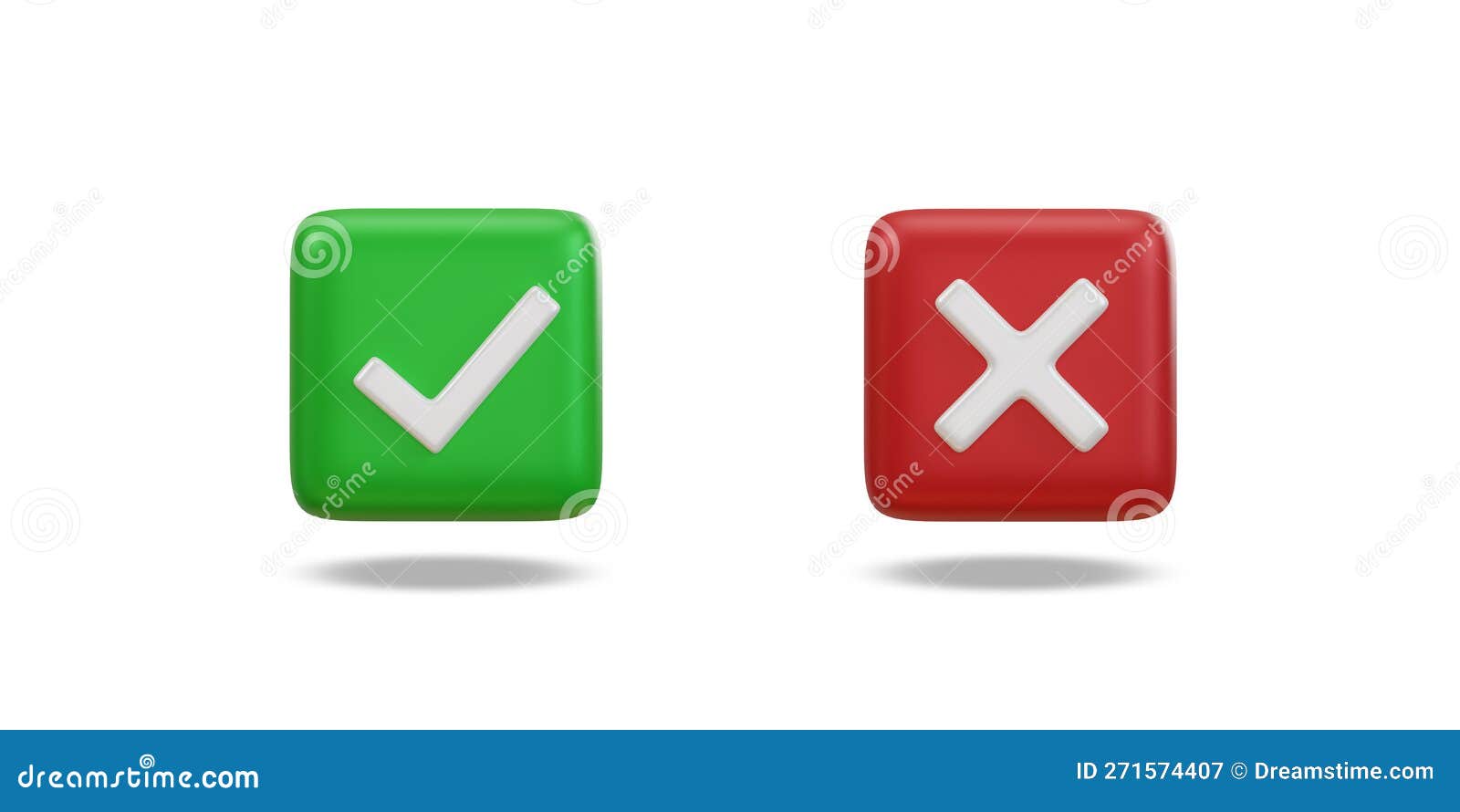 Check Mark And Cross Mark Symbols Icon. Buttons With Checkmark And ... Check Mark And Cross Mark Symbols Icon. Buttons With Checkmark And ...