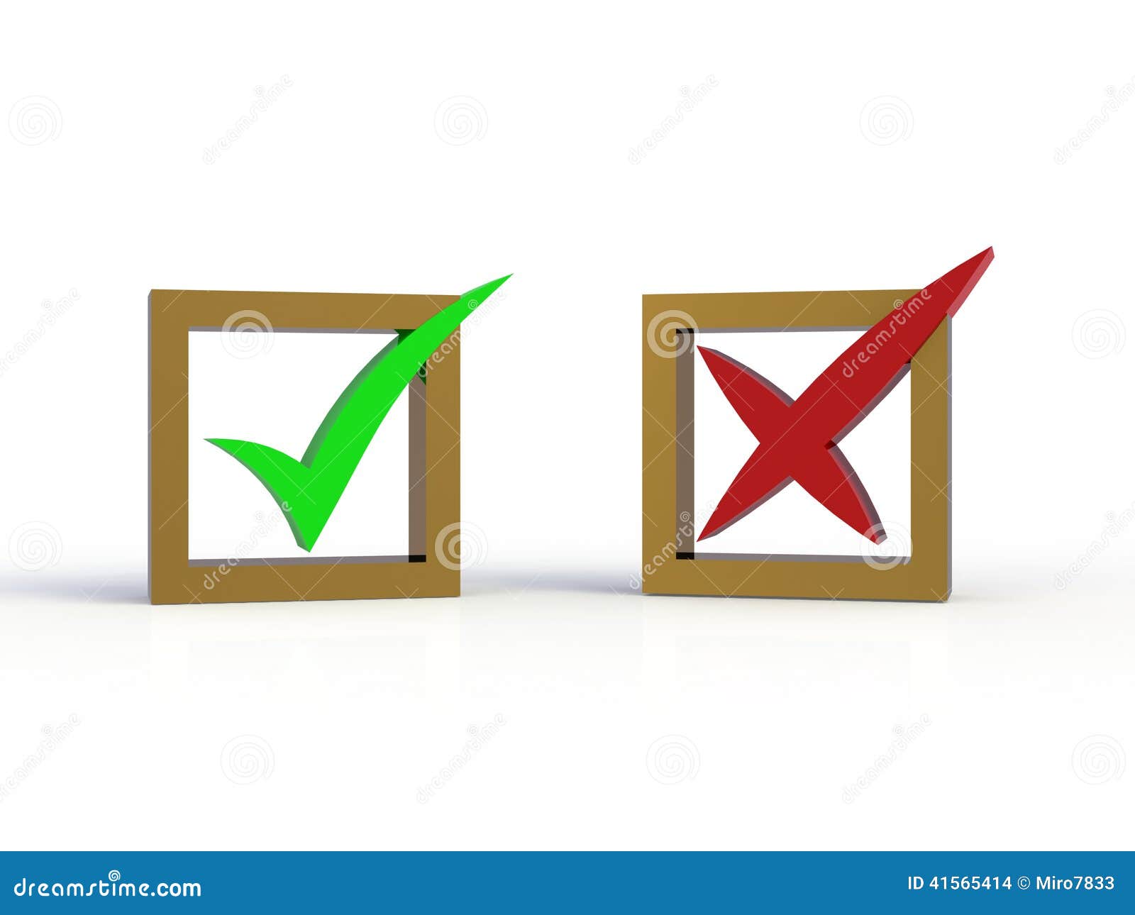 Check mark 3d stock illustration. Illustration of mark - 41565414