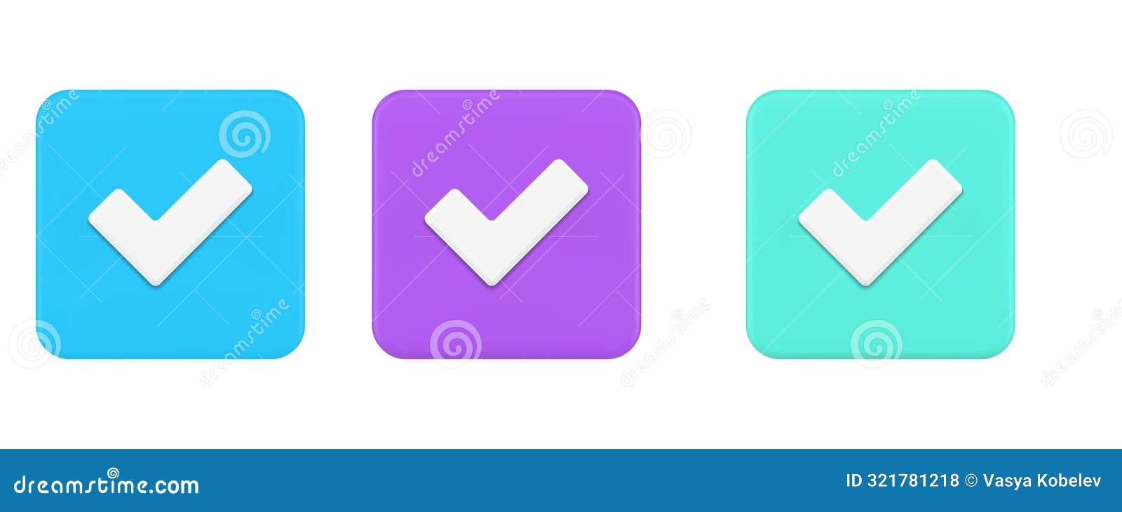 Check Mark Done Accept Square Button Positive Solution Correct ...