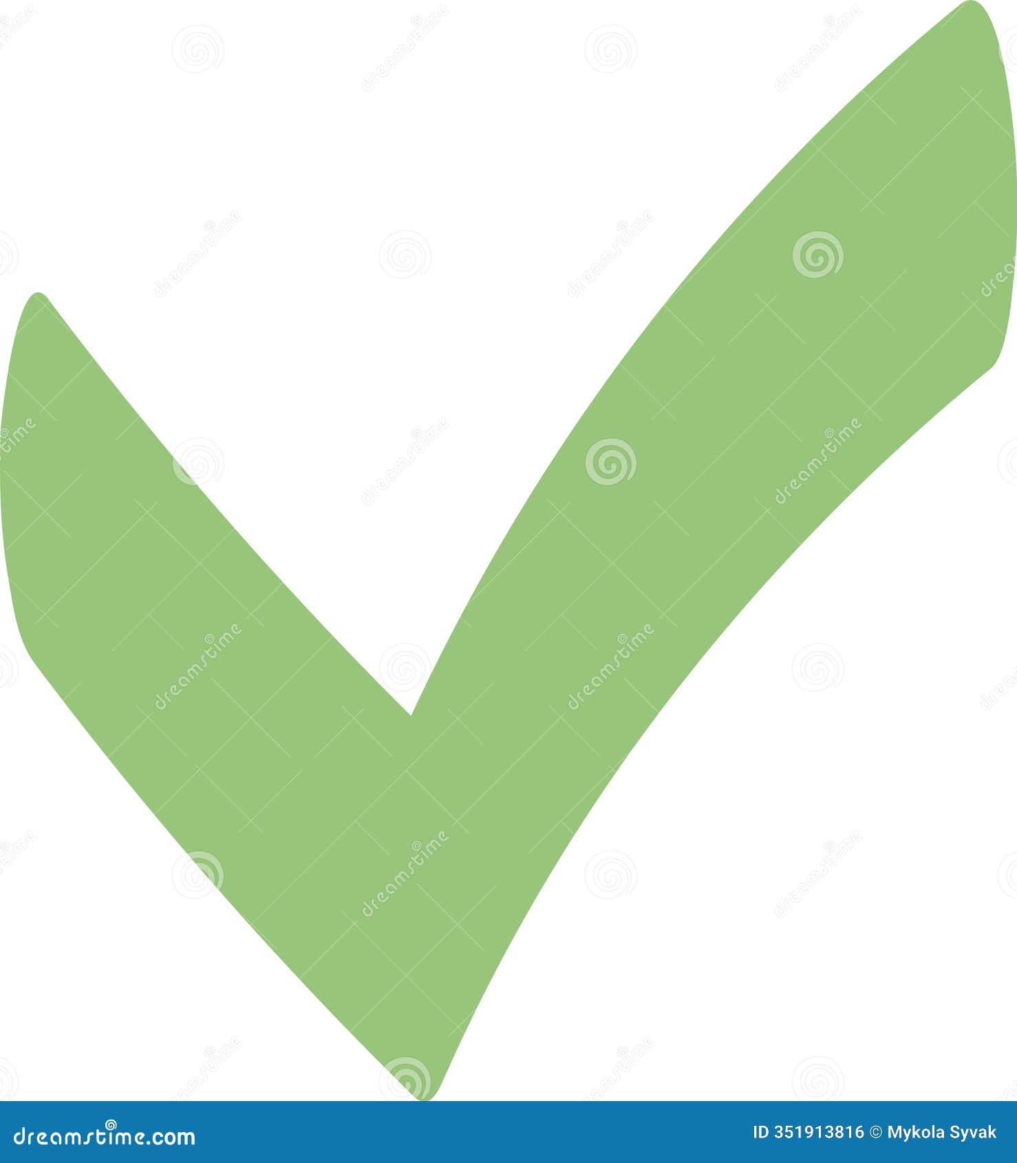 Check Mark Doodle stock illustration. Illustration of tick - 351913816