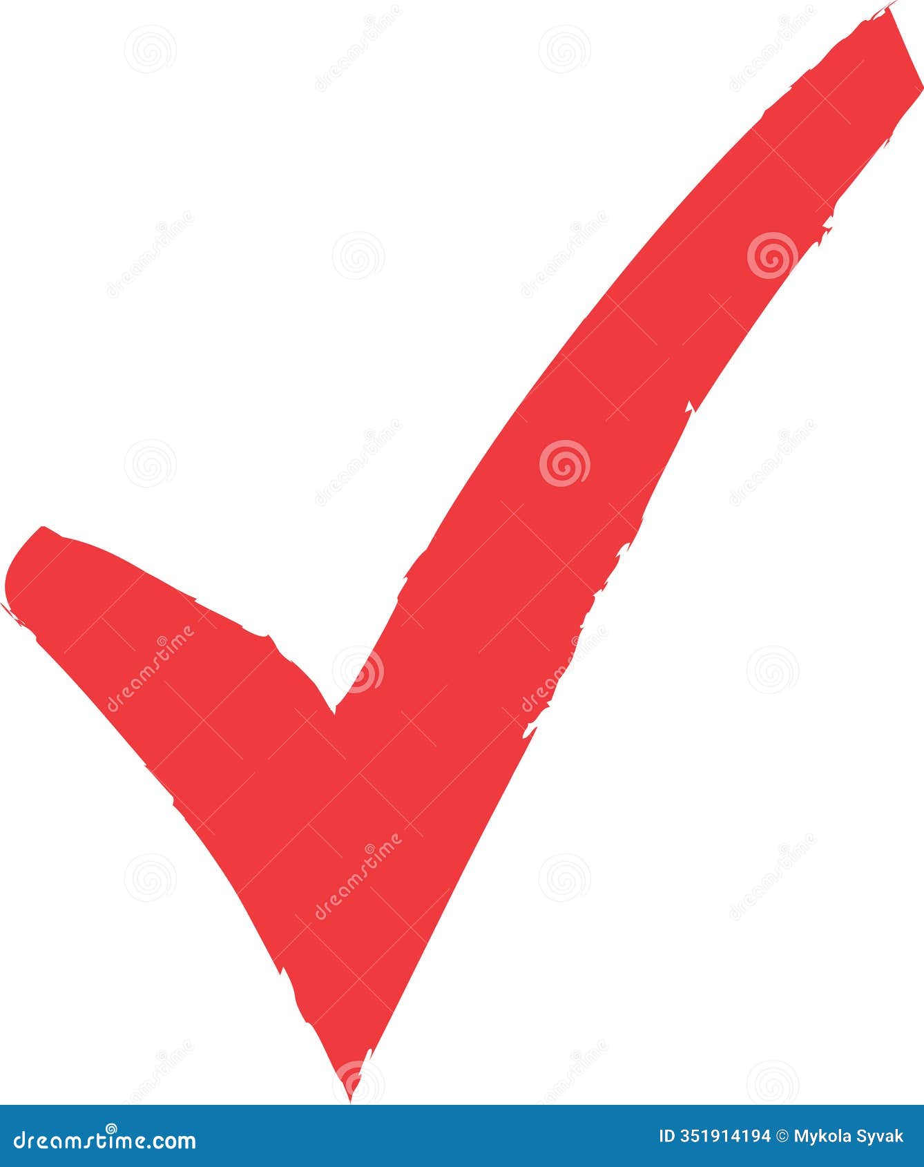 Check Mark Doodle stock illustration. Illustration of tick - 351914194