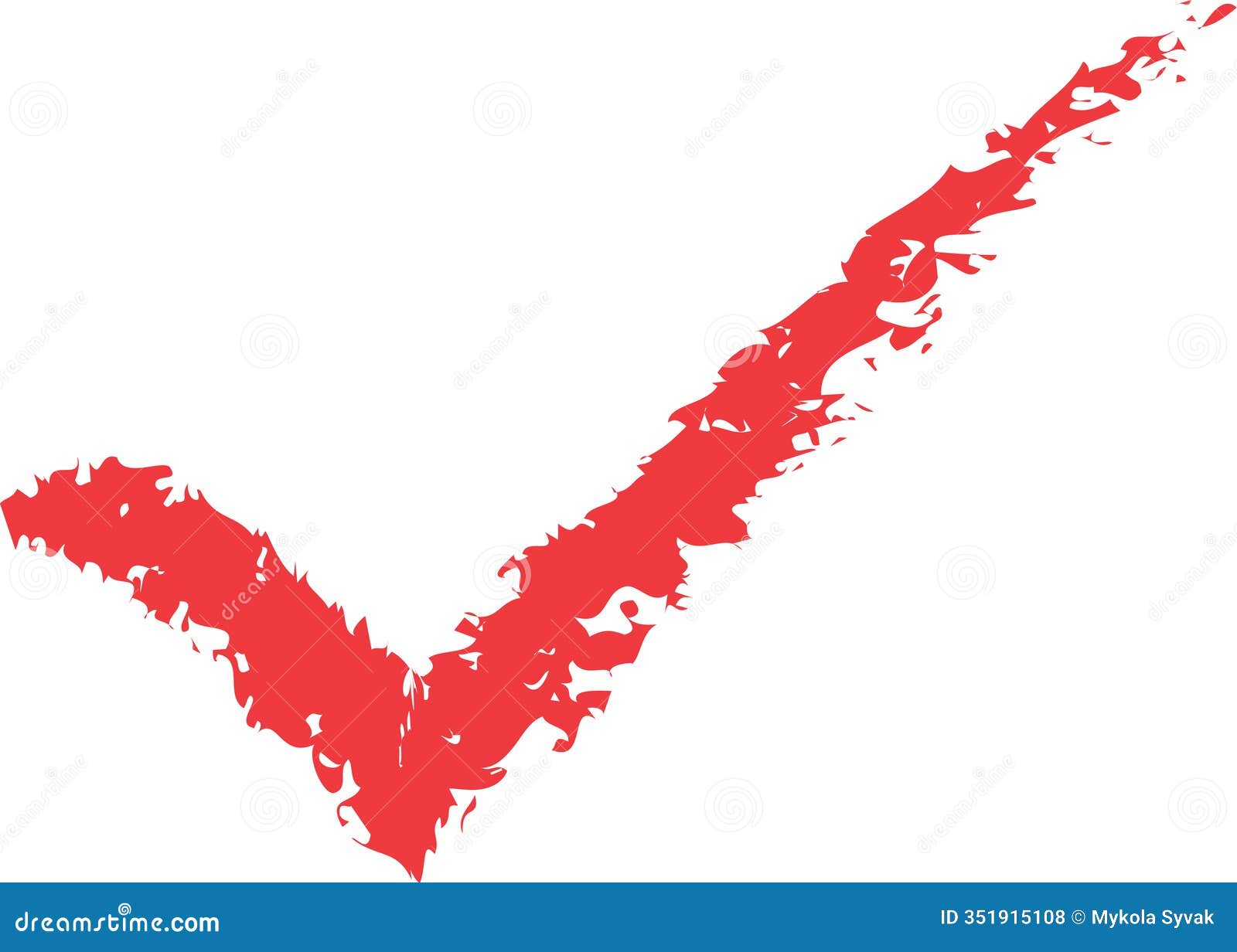 Check Mark Doodle stock illustration. Illustration of tick - 351915108