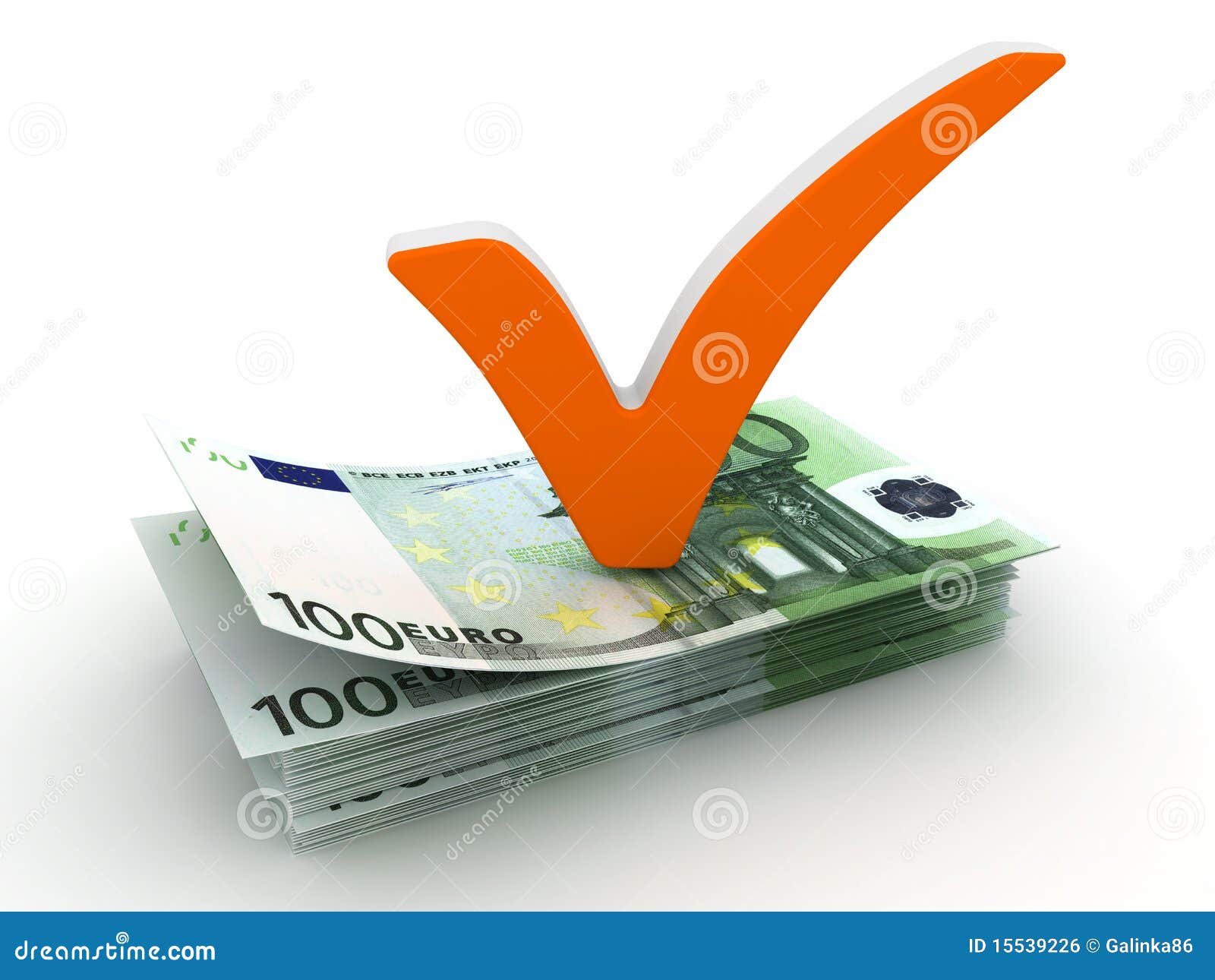 Check mark and Euro stock illustration. Illustration of object - 15539226