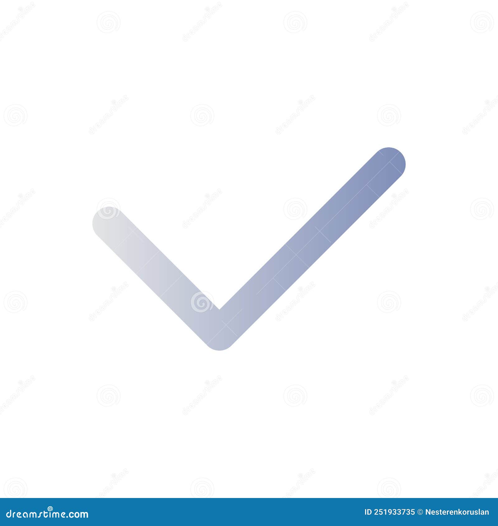 Check Mark Flat Gradient Color Ui Icon Stock Vector - Illustration of ...