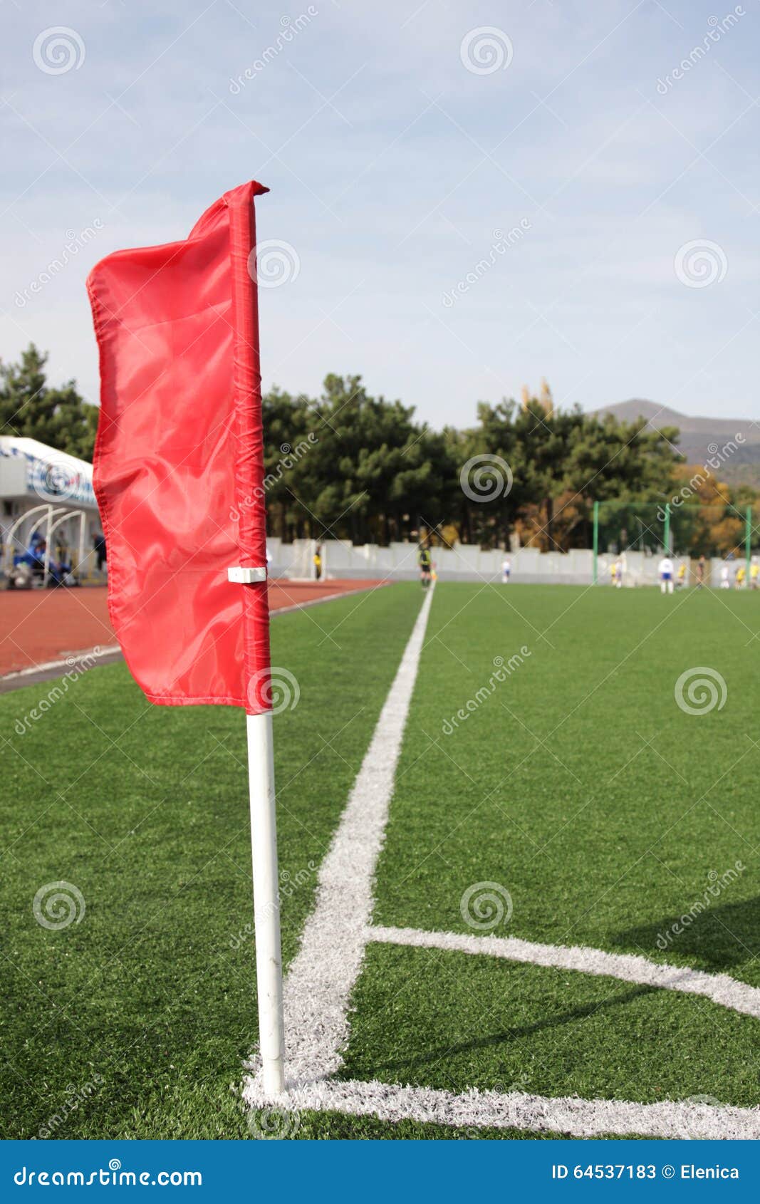 A Check Mark on the Football Field Stock Image - Image of turf, sign ...
