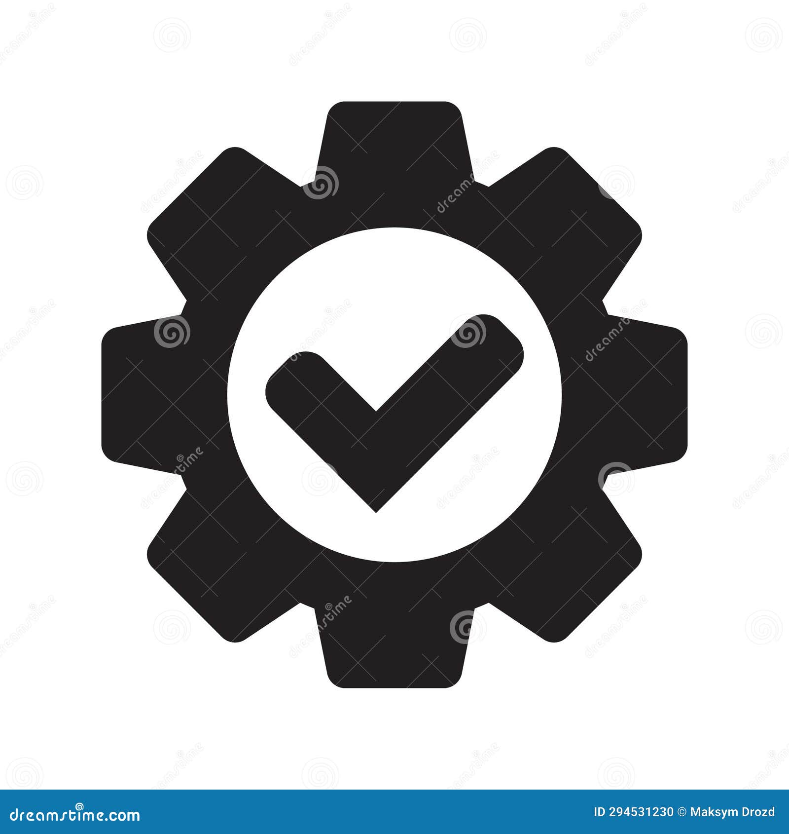 Check Mark in Gear Icon, Cog with Check Icon. Stock Vector ... Check Mark in Gear Icon, Cog with Check Icon. Stock Vector ...