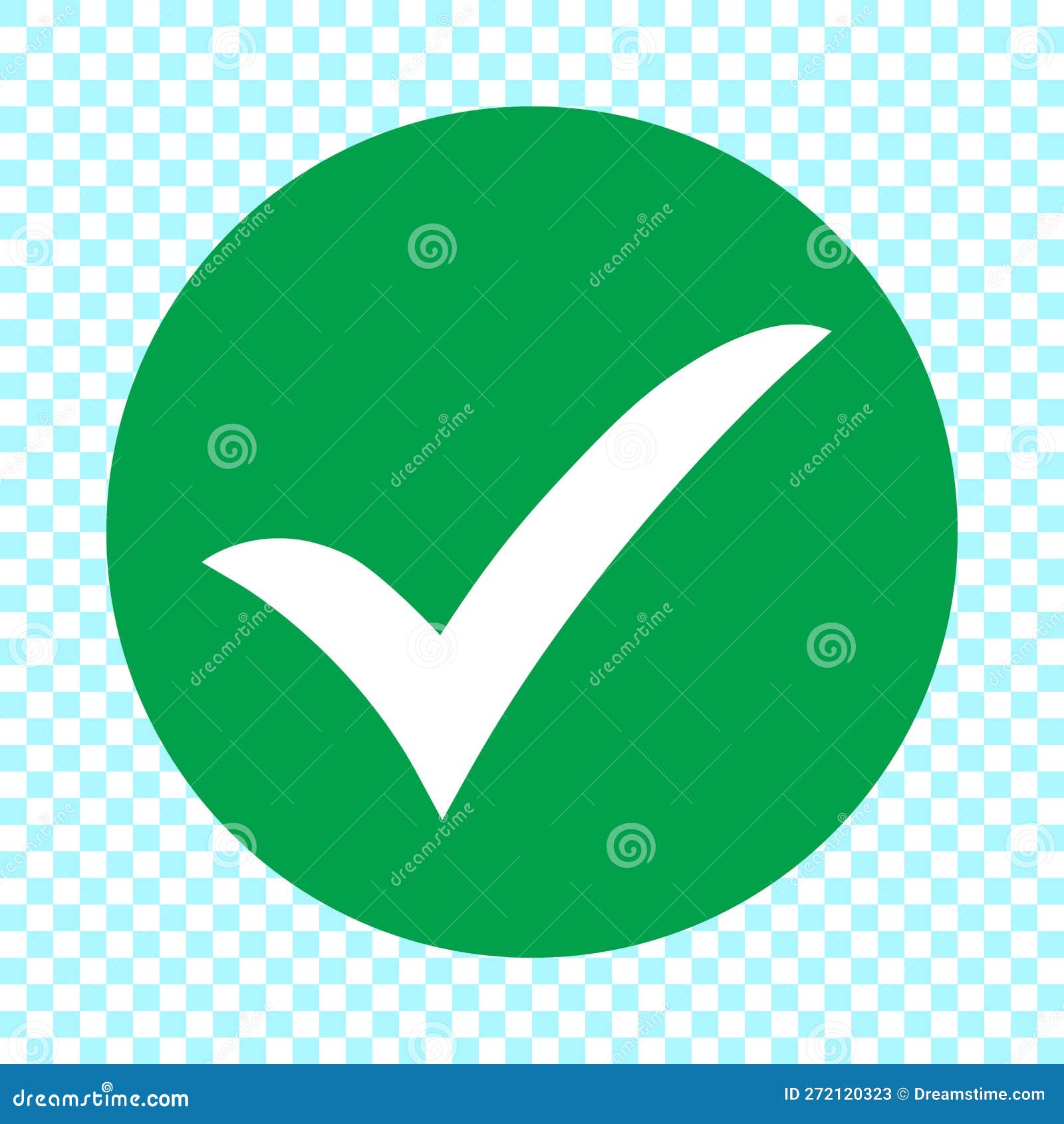 Check Mark in Green Circle Icon. Flat Design Stock Vector ...