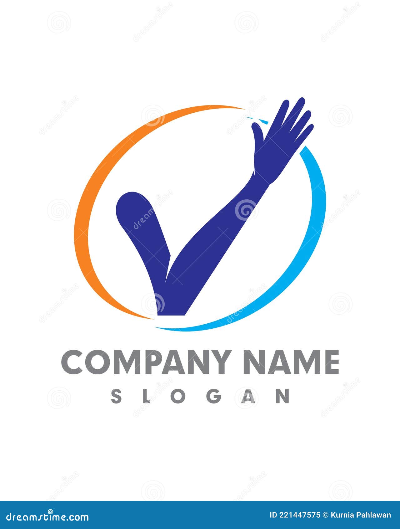 Check Mark Hand Logo , Correct Hand Logo Vector Stock Illustration ...