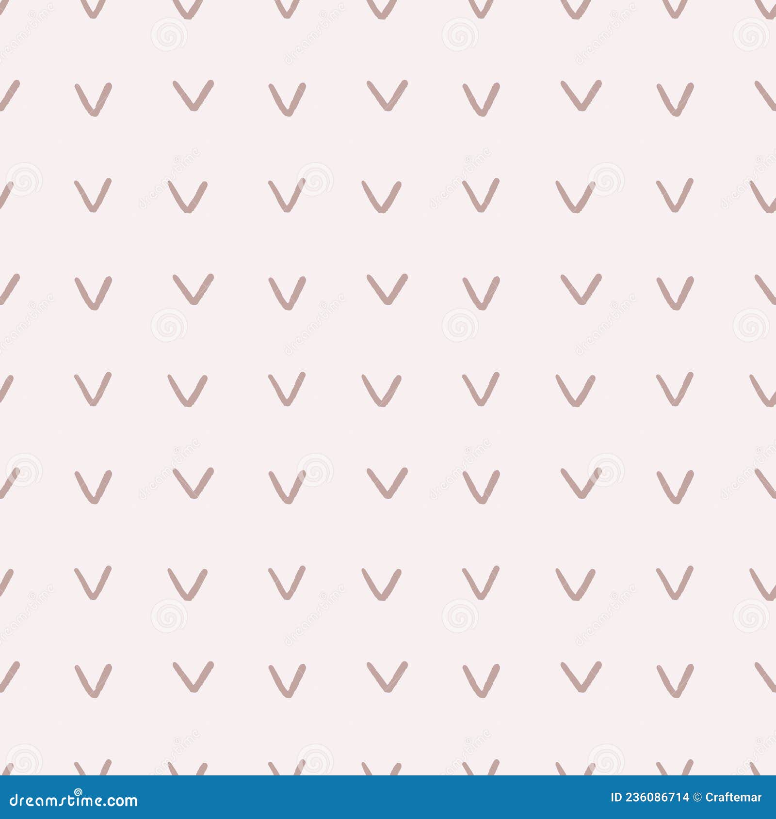 Check Mark Herringbone Hand Drawn Seamless Pattern Delicate Beige Color ...