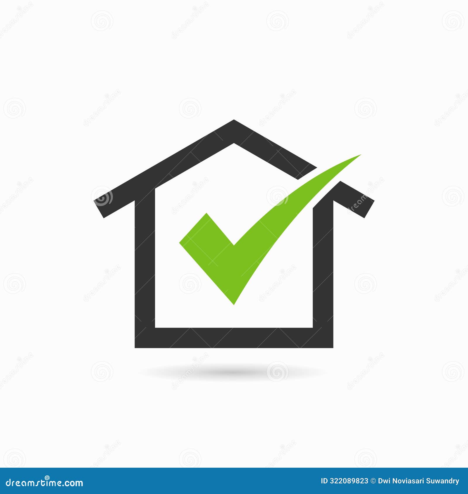 Check Mark Home Logo Template Stock Vector - Illustration of logotype ...
