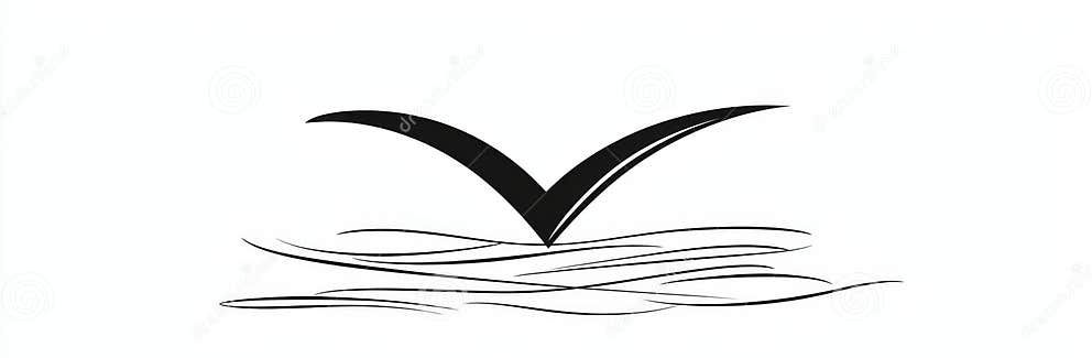 Check Mark Icon with Continuous Line Drawing. Single Line Confirmation ...