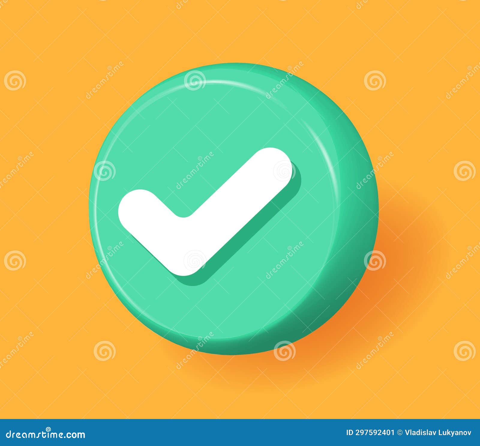 Check 3d Render Icon - Checklist Symbol, Fail Button And Wrong Red ...