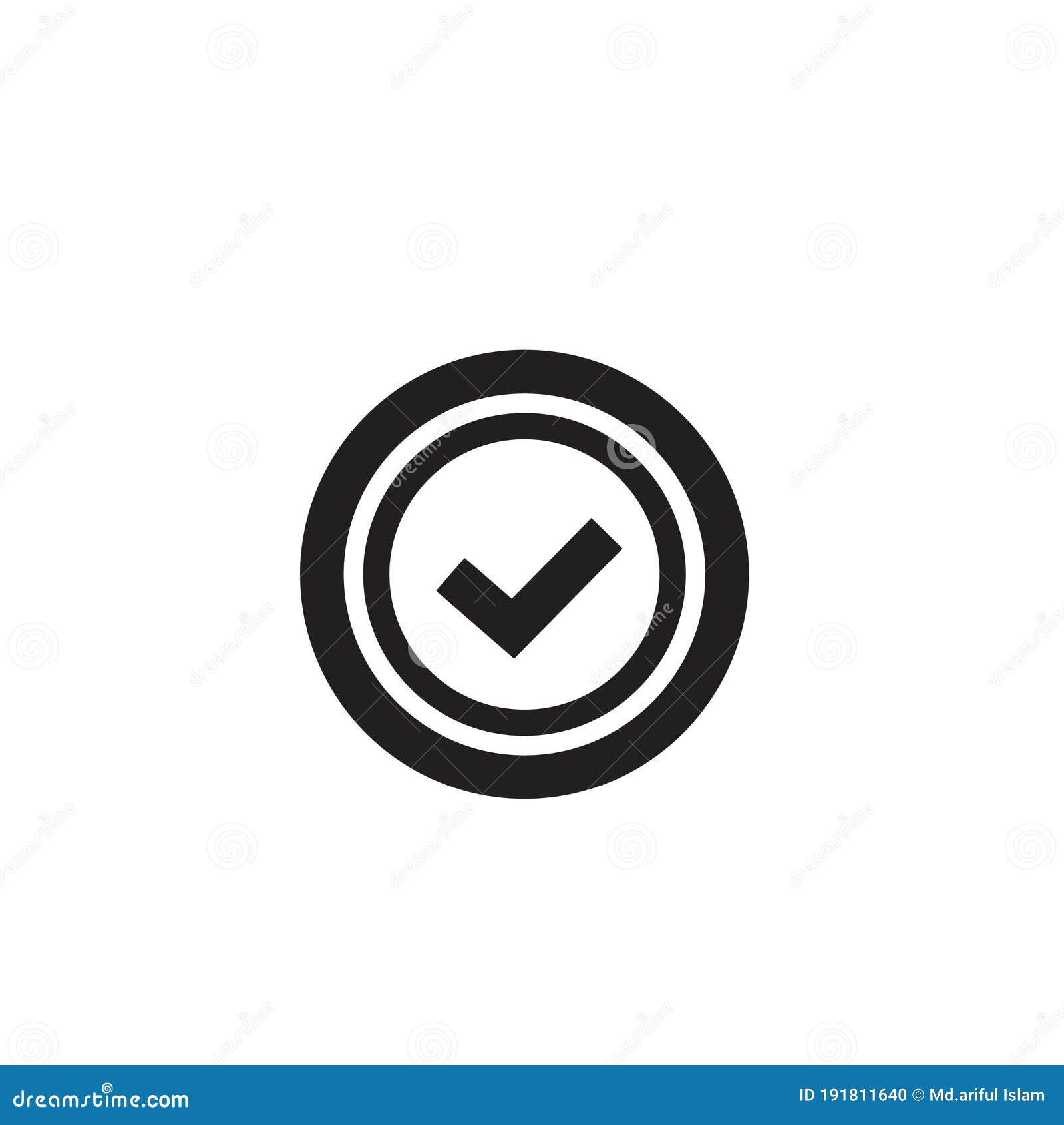 Check Mark Icon Design Very Unique Design Stock Vector - Illustration ...