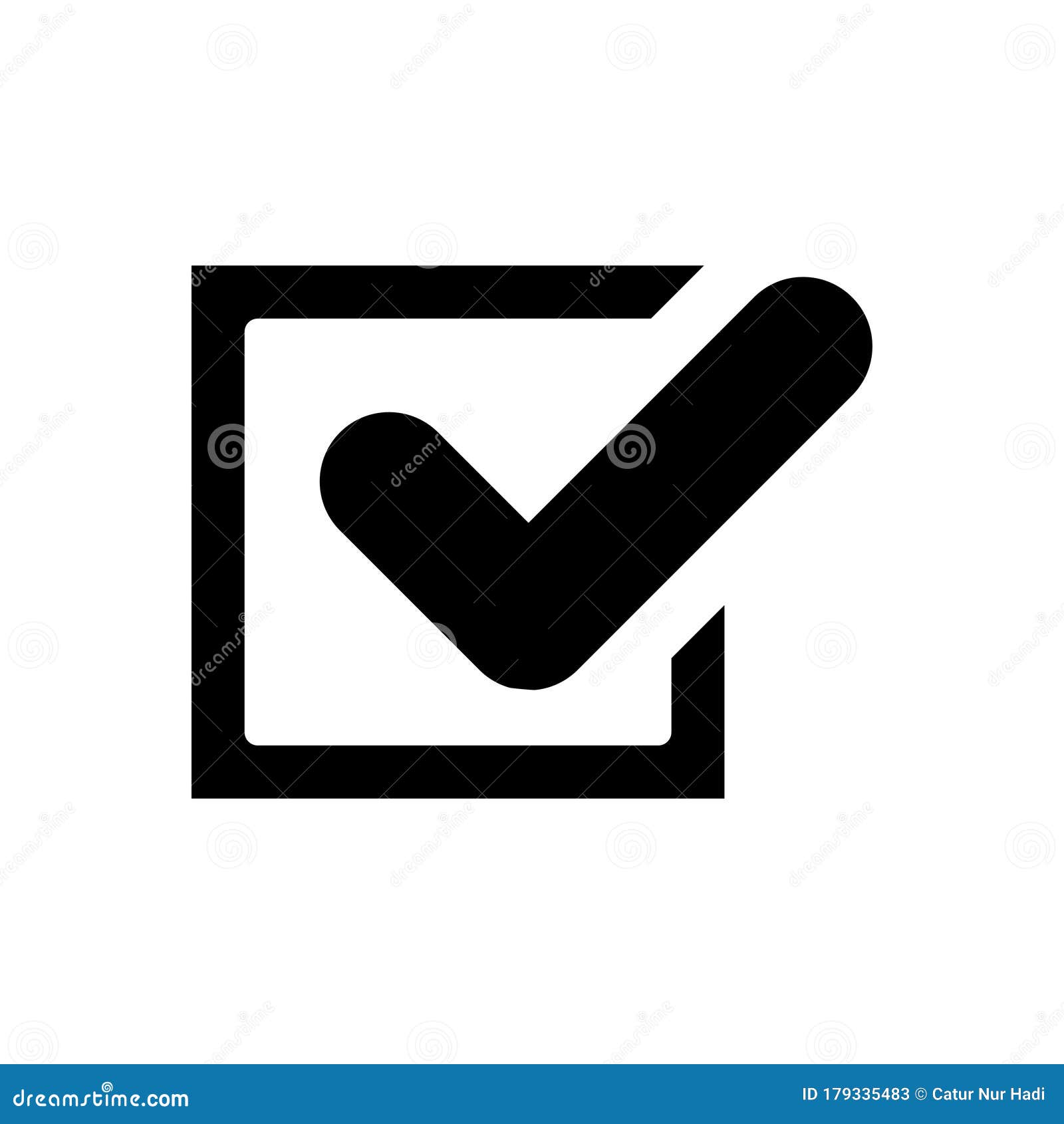 Check Mark Icon Flat Vector Template Design Trendy Stock Vector ...