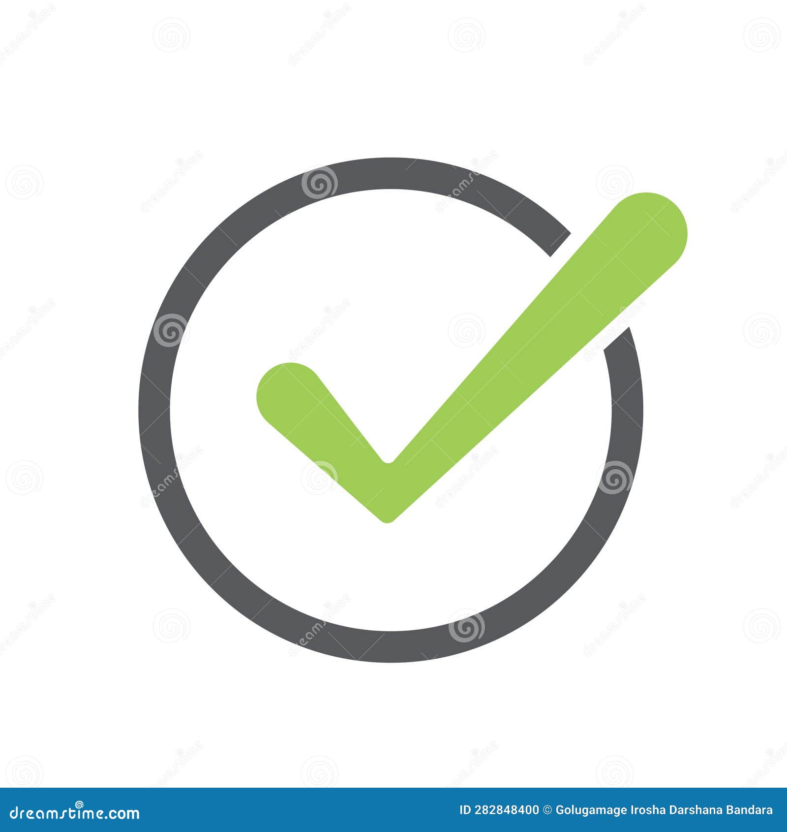 Check Mark Icon. Green Right Mark Vector Icon, Eps Stock Vector ...