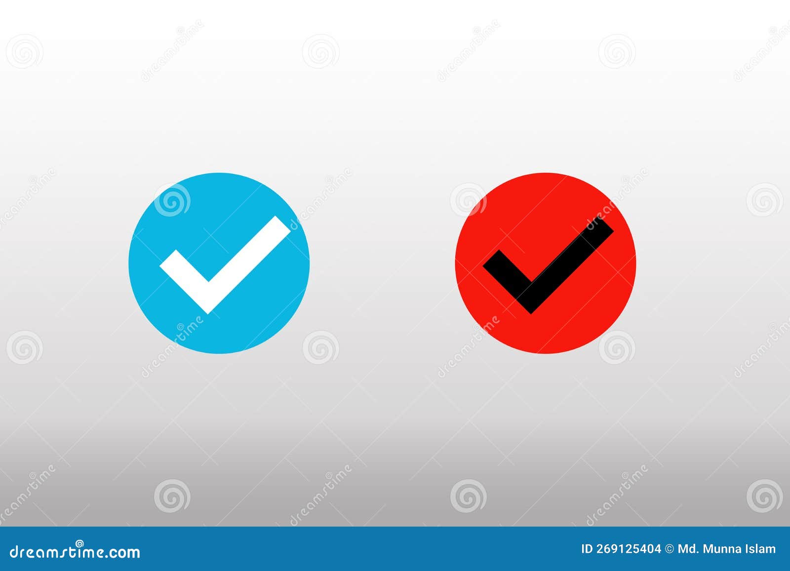 Check Mark Icon Illustration. Checklist Button. OK Tick the Round Icon ...