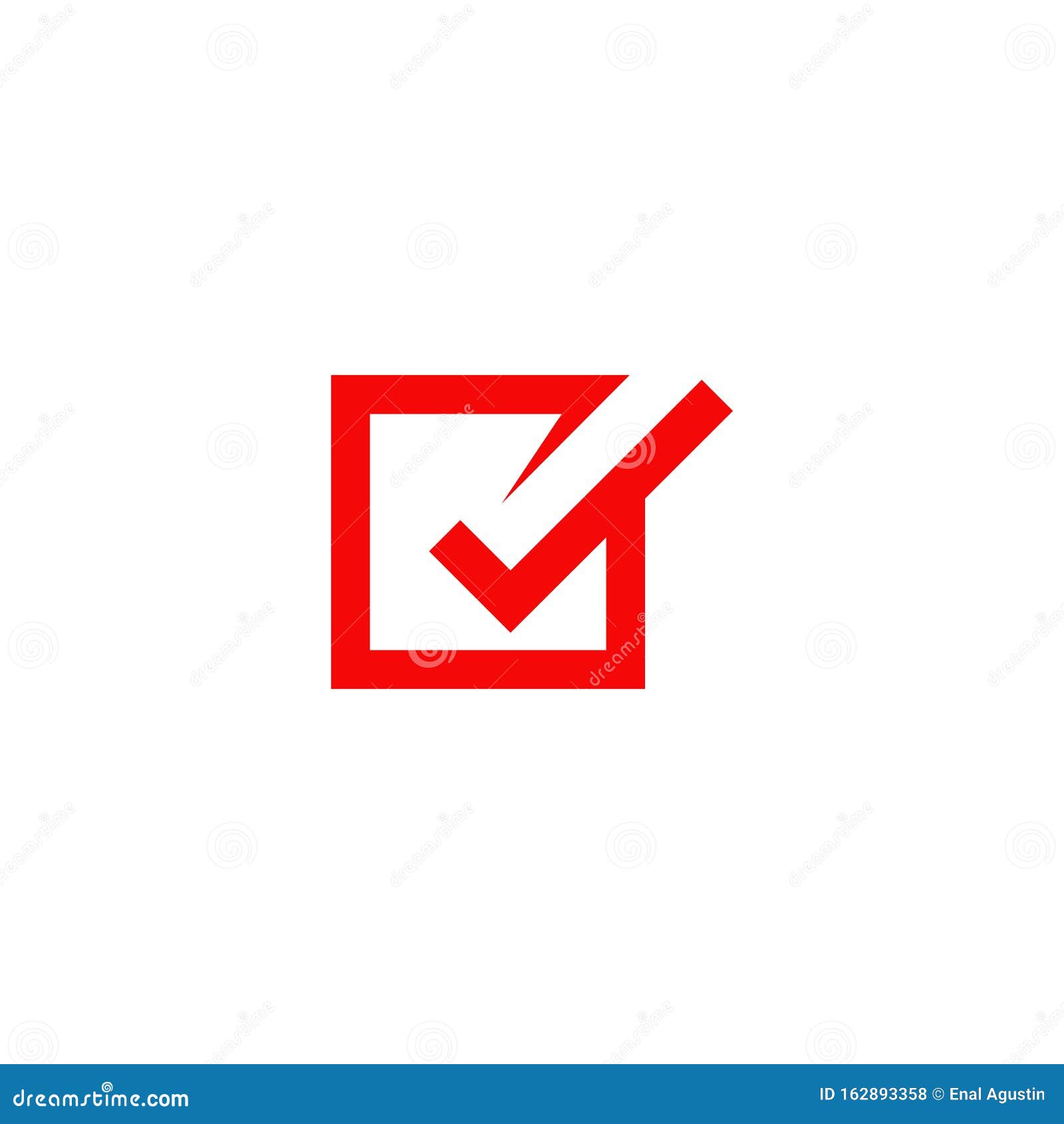 Check Mark Icon Logo Design Template Stock Vector - Illustration of ...