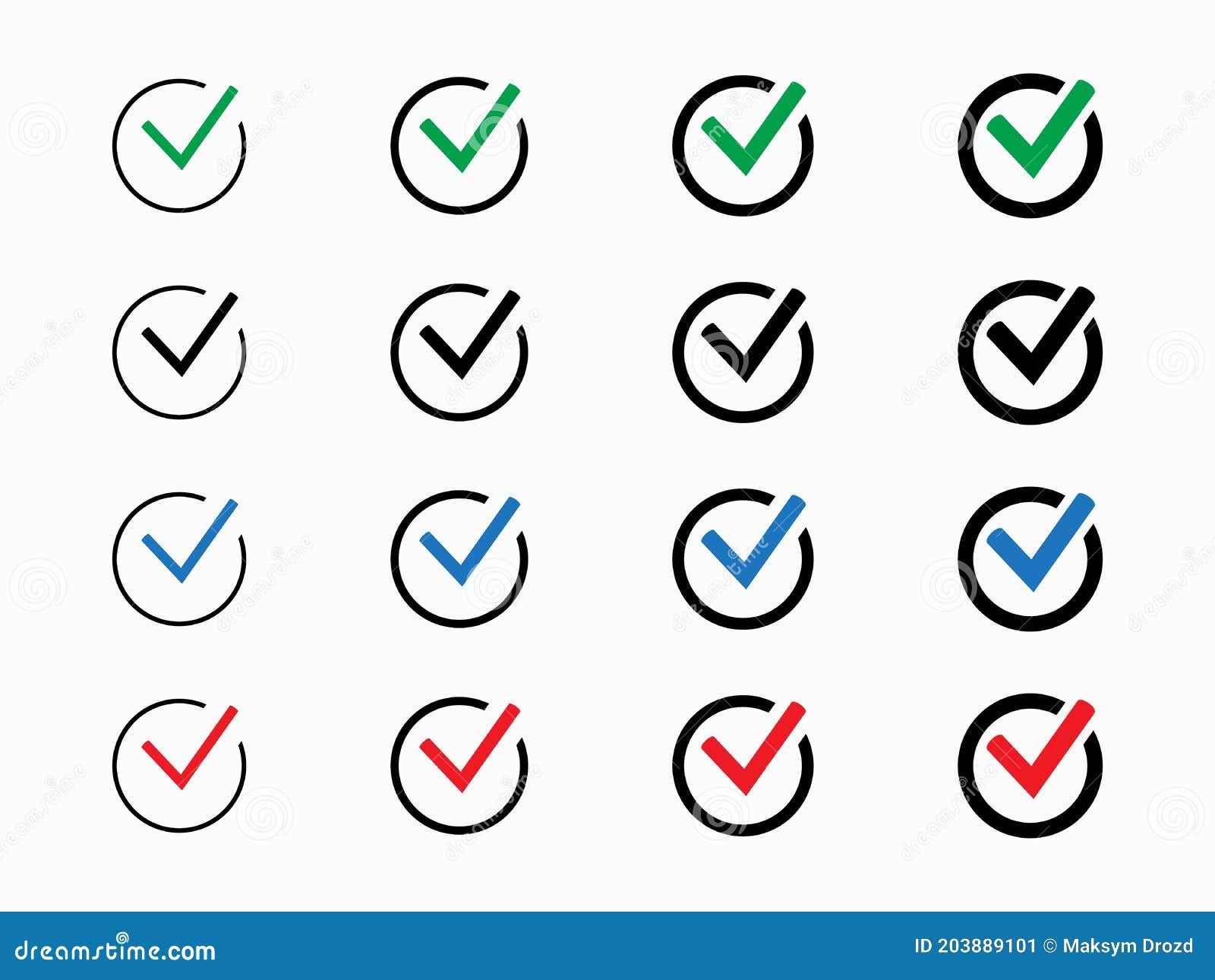 Black Tick In Square. Symbol Of Positive Approval Vector Illustration ...