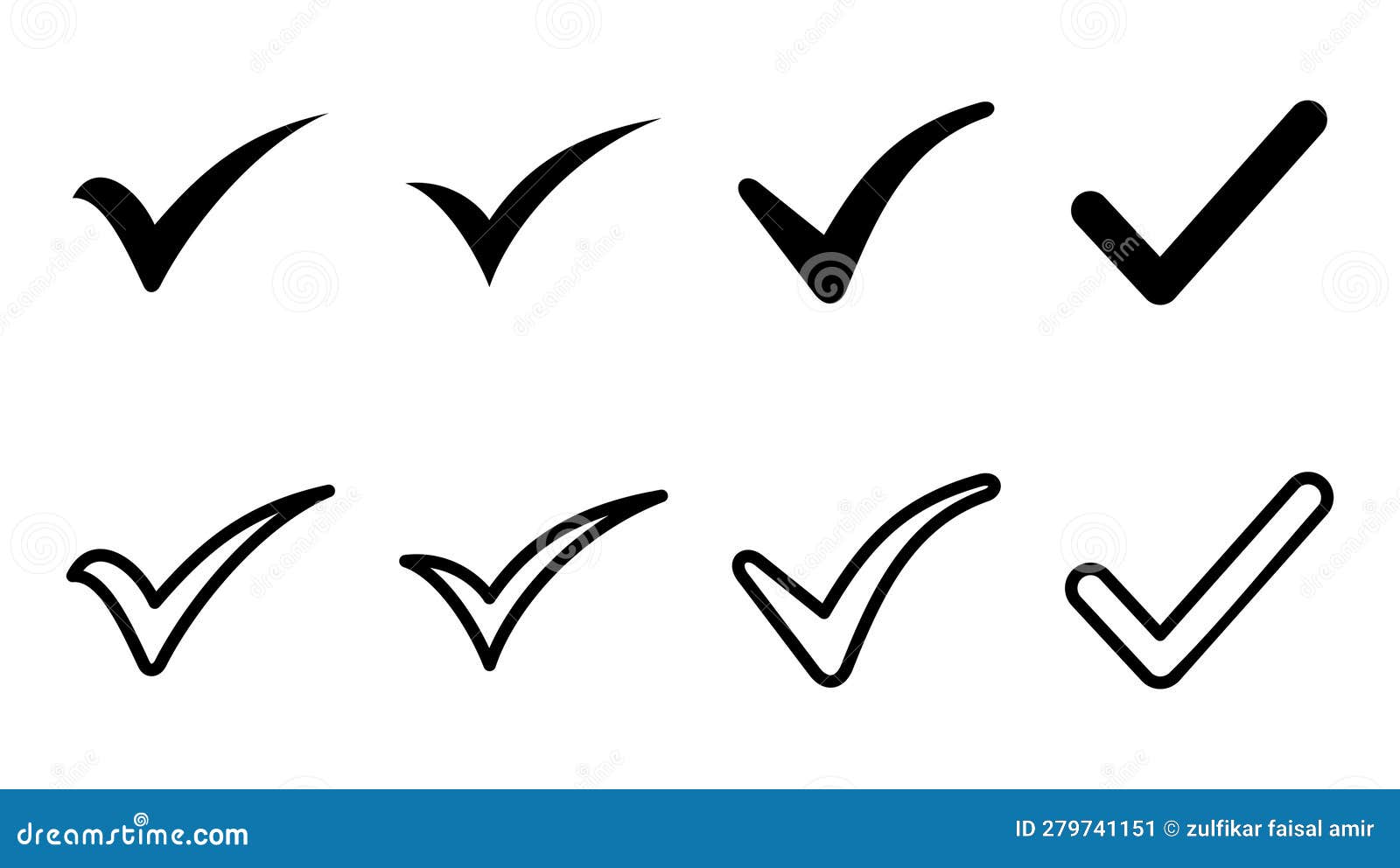 Check Mark Icon . Check Mark Sign. Tick Mark Symbol Vector Stock Vector ...