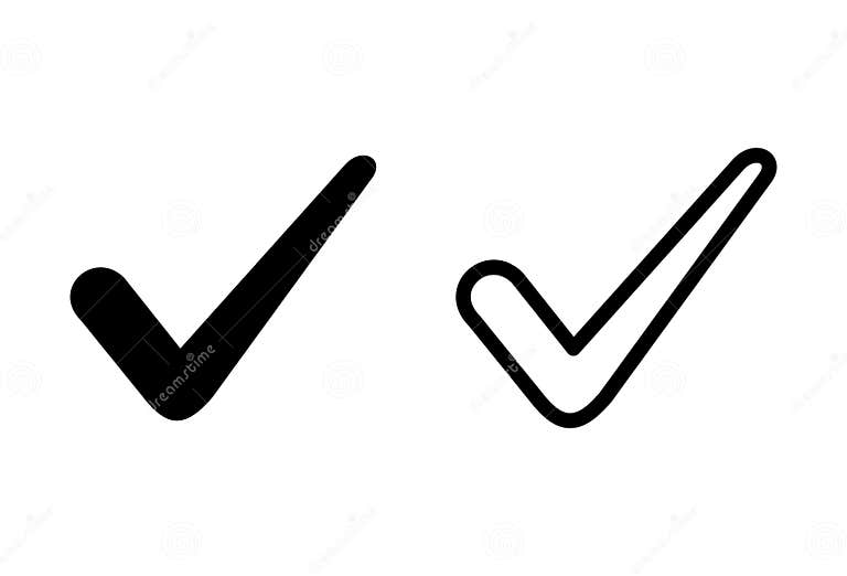 Check Mark Icon . Check Mark Sign. Tick Mark Symbol Vector Stock Vector ...