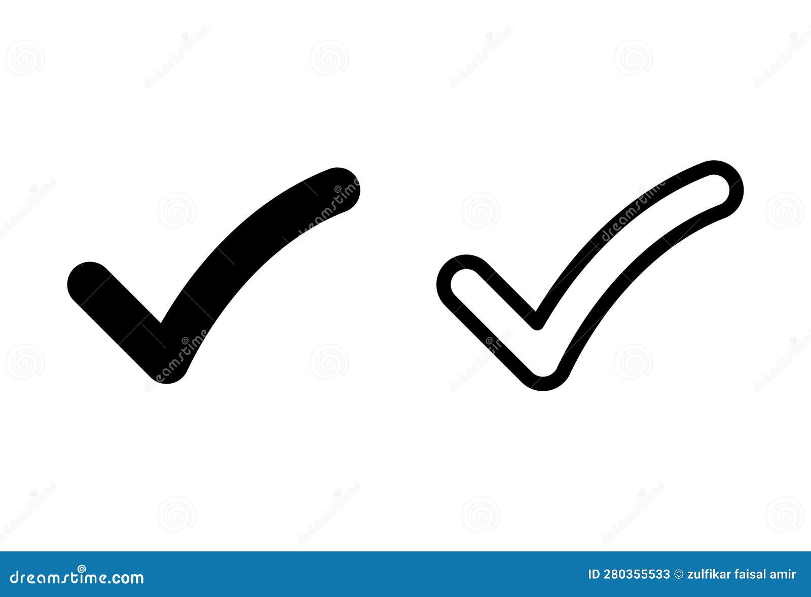 Check Mark Icon . Check Mark Sign. Tick Mark Symbol Vector Stock Vector ...