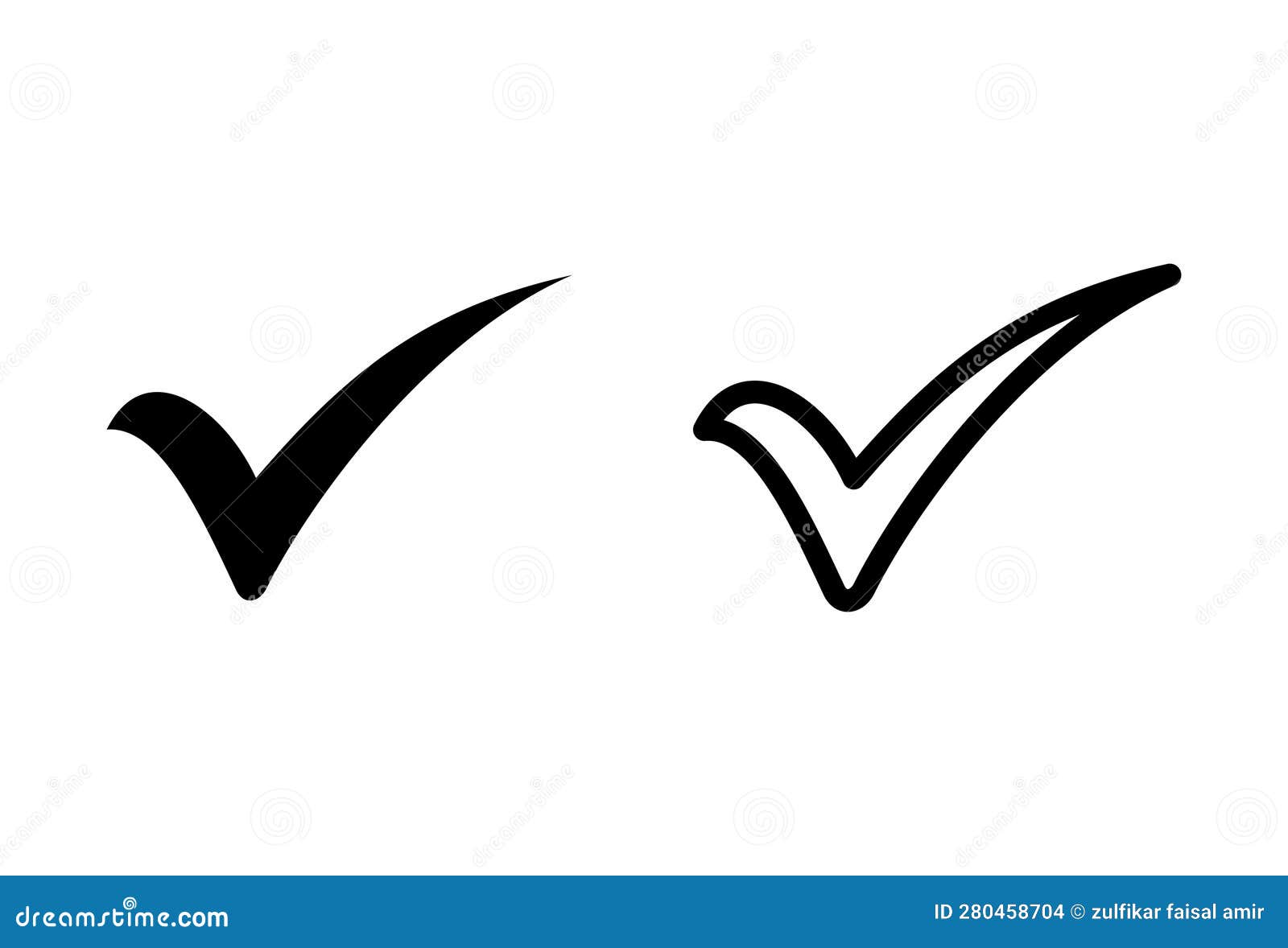 Check Mark Icon . Check Mark Sign. Tick Mark Symbol Vector Stock Vector ...