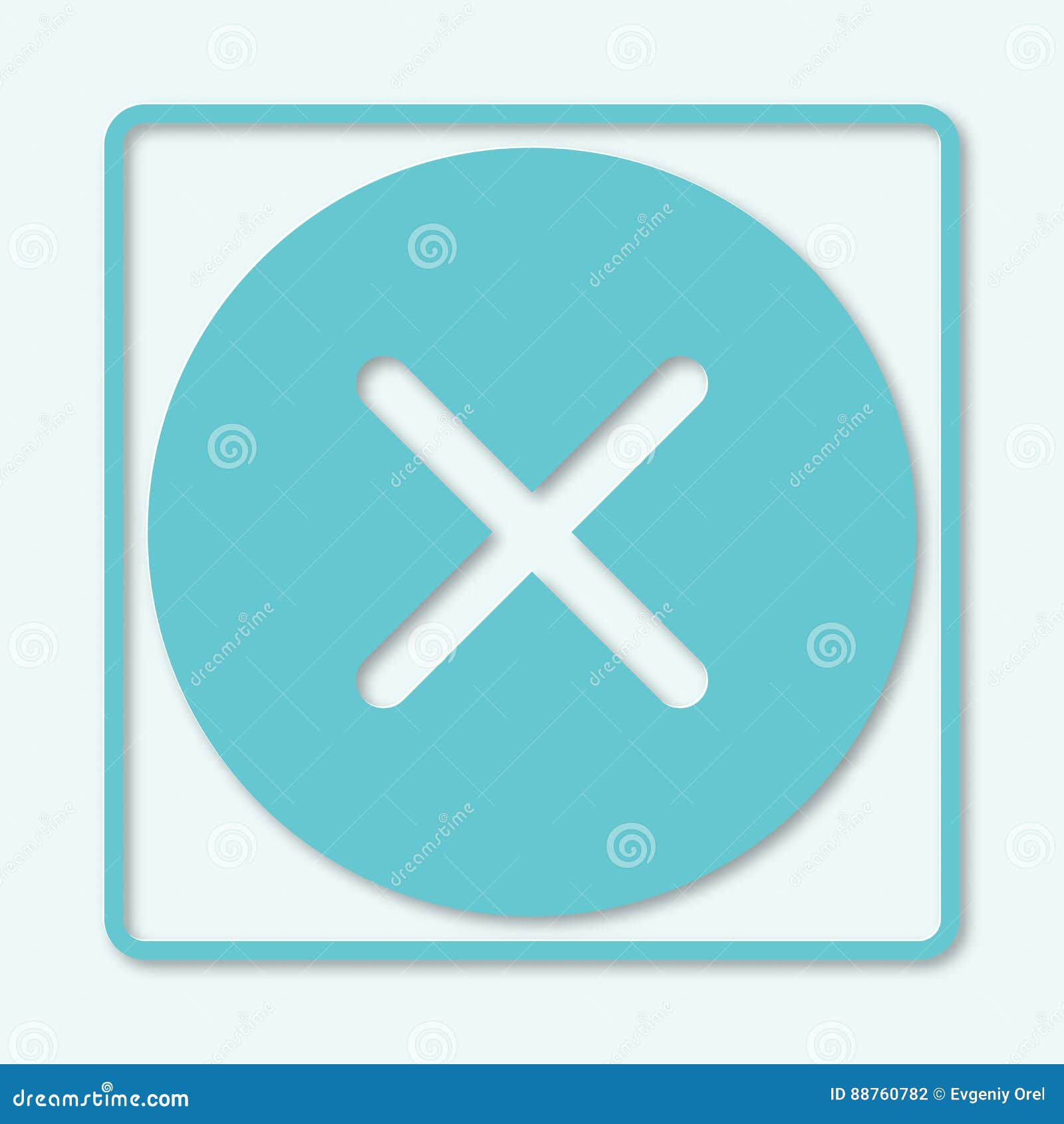 Check Mark Icon. Shadow, No, Reject Negativity Vector Illustration ...