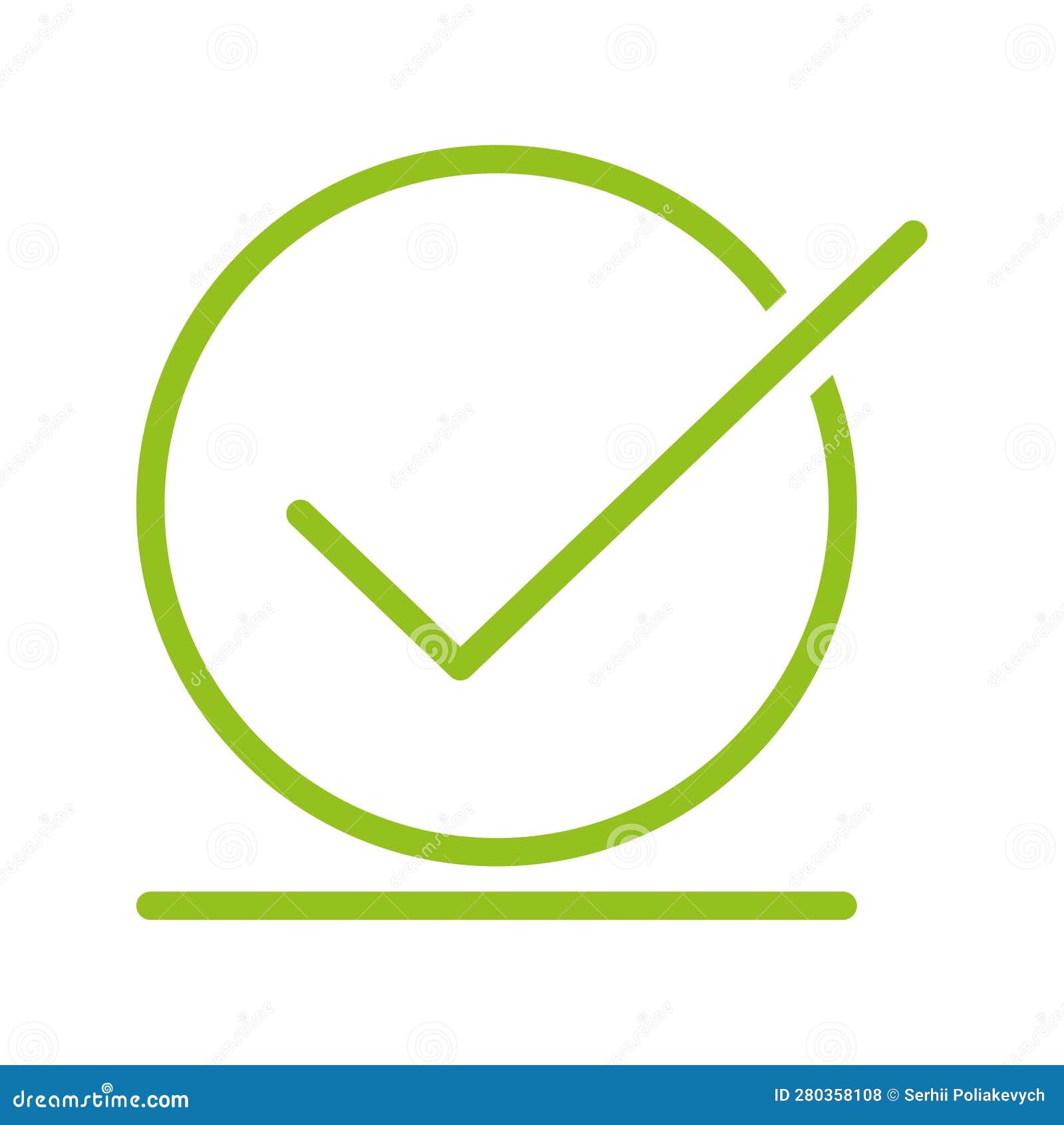 Check Mark Icon. Vector Illustration. Stock Image Stock Vector ...