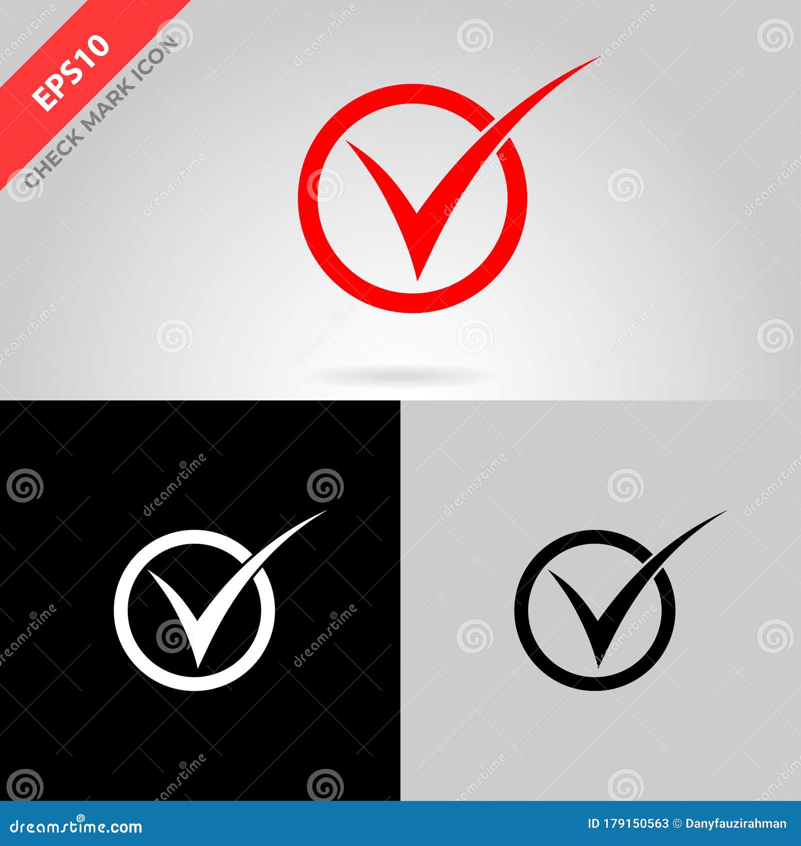 Check Mark Icon Vector Red Color Logo Isolated Stock Illustration ...