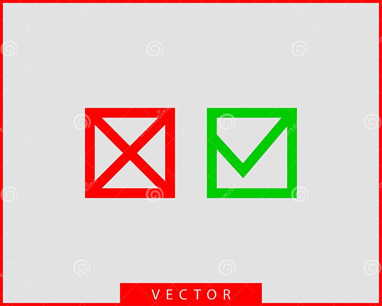 Check Mark Icon Vector Symbol Design Element Stock Vector ...