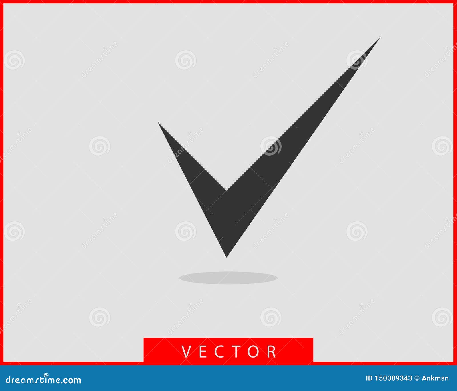 Check Mark Icon Vector Symbol Design Element Stock Vector ...